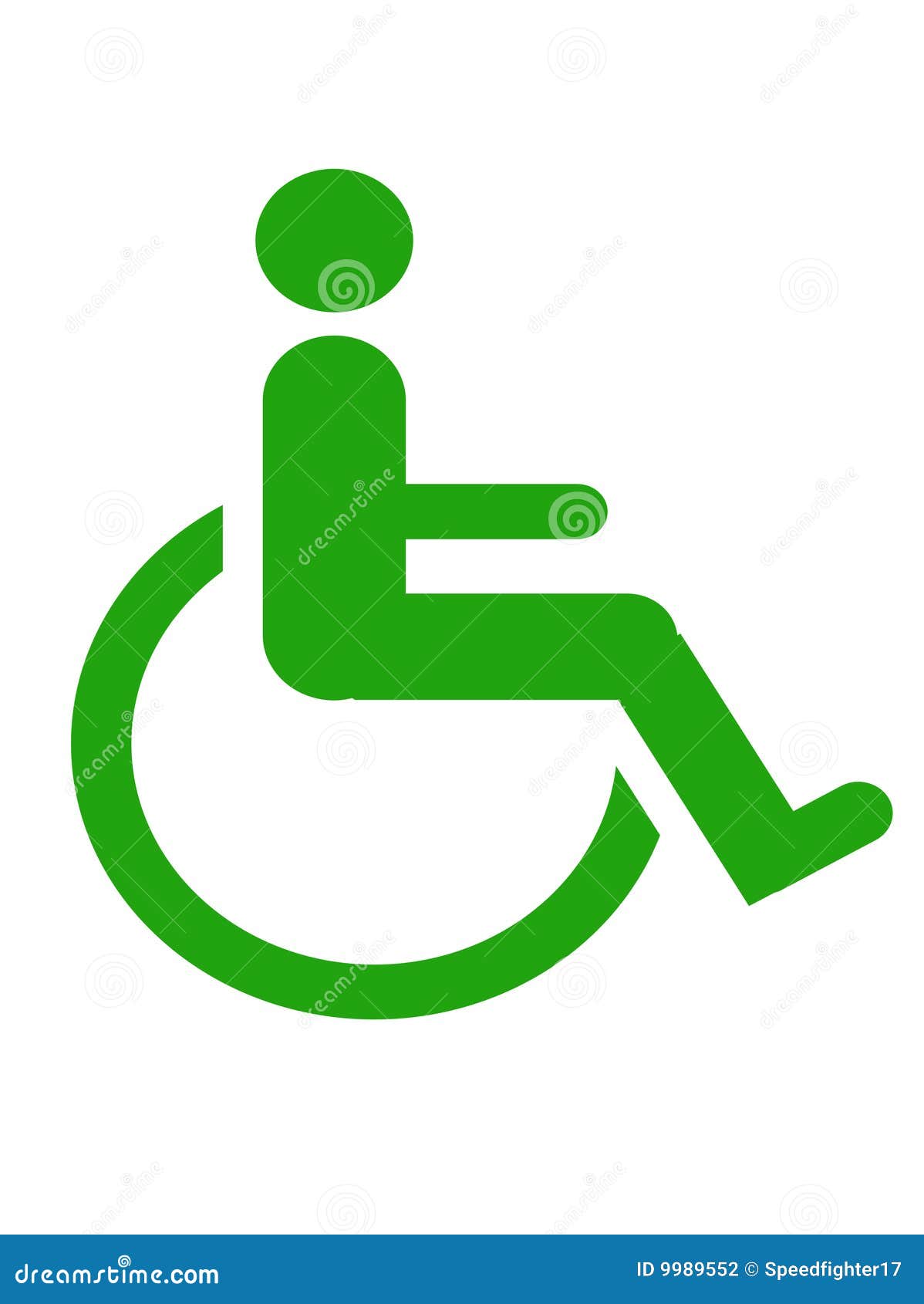 Symbole handicapé illustration stock. Illustration du handicapé - 9989552