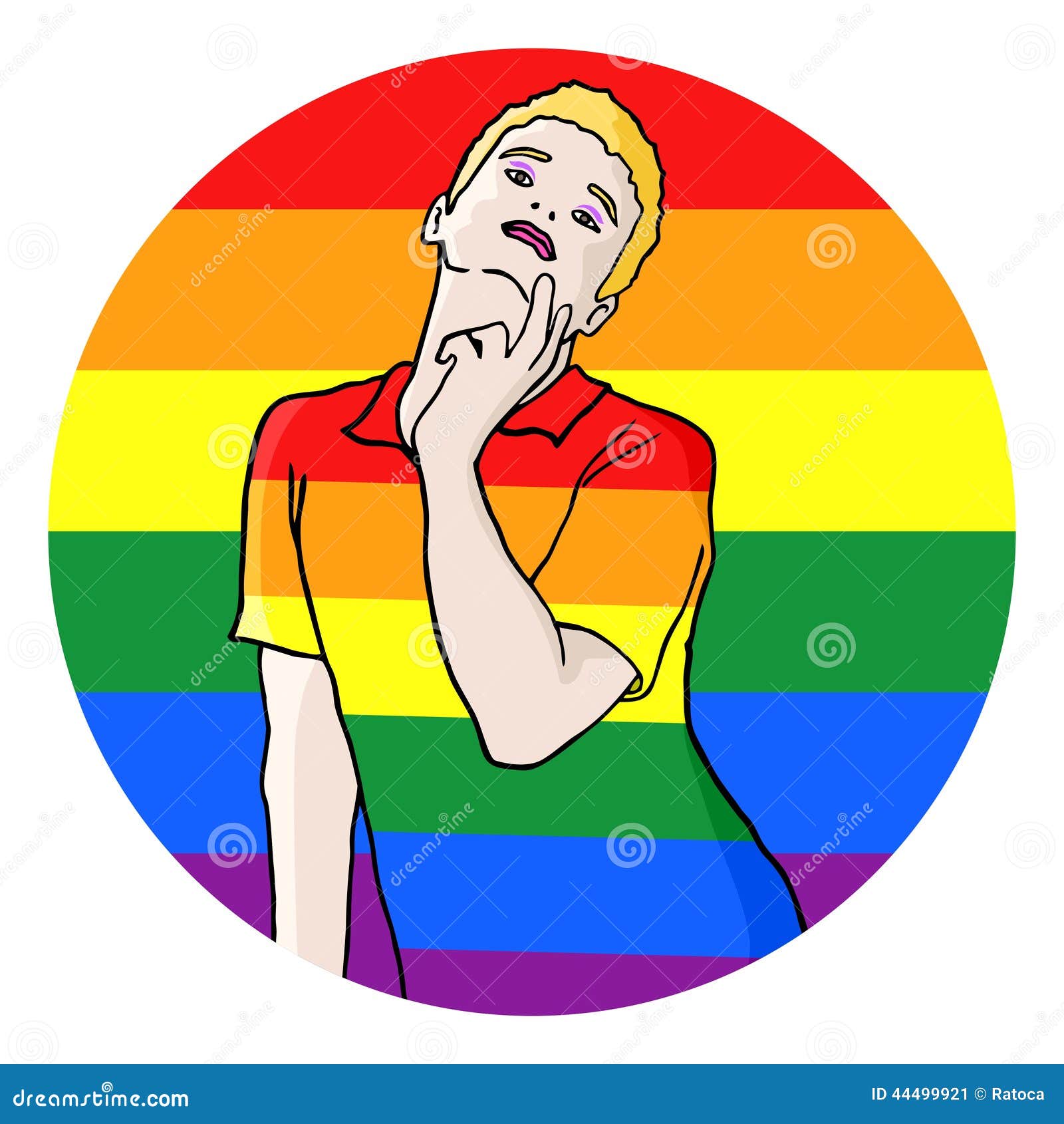Symbole Homosexuel Illustration De Vecteur Illustration Du Danse