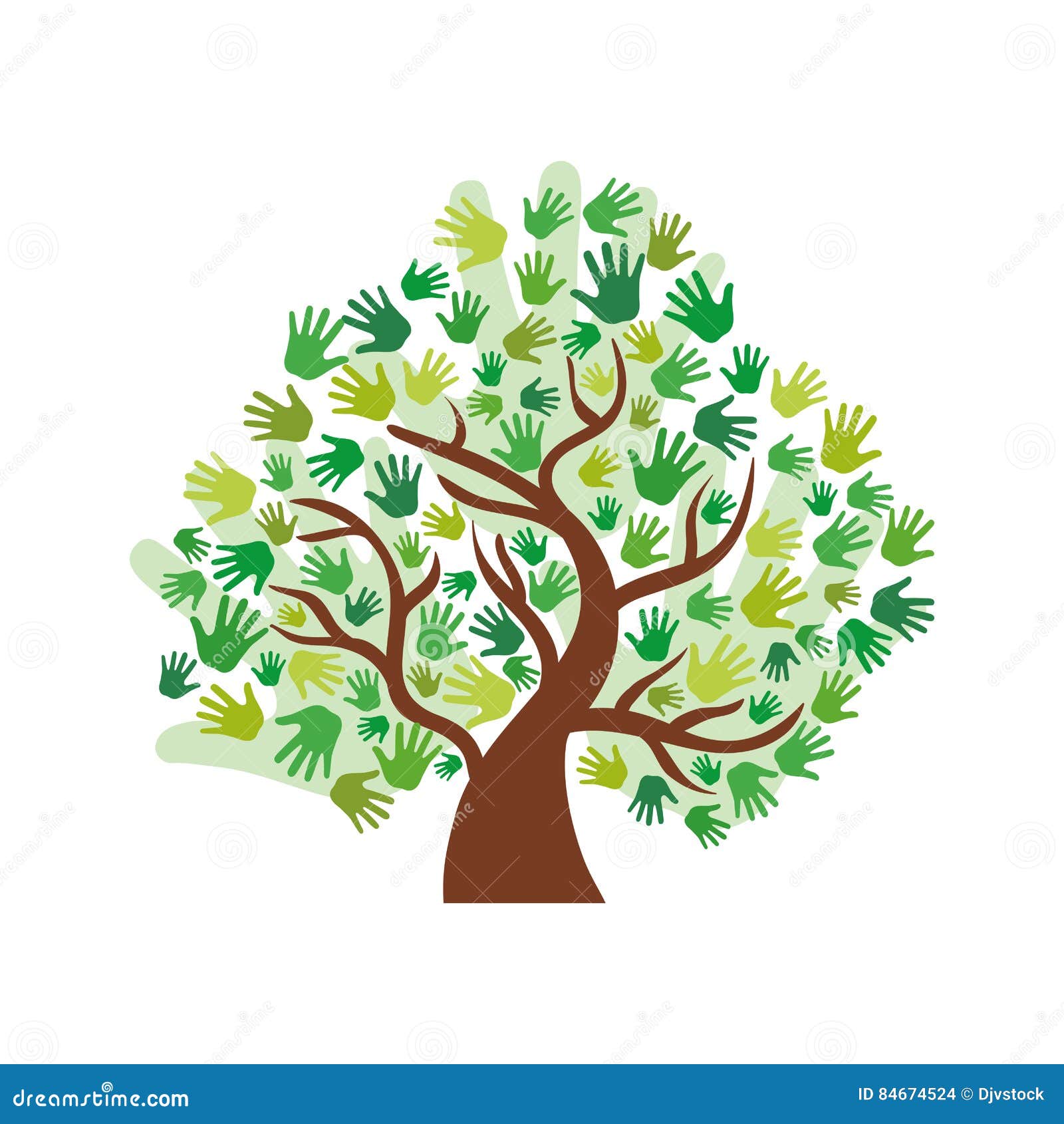 Symbole humain de main illustration stock. Illustration du main - 84674524