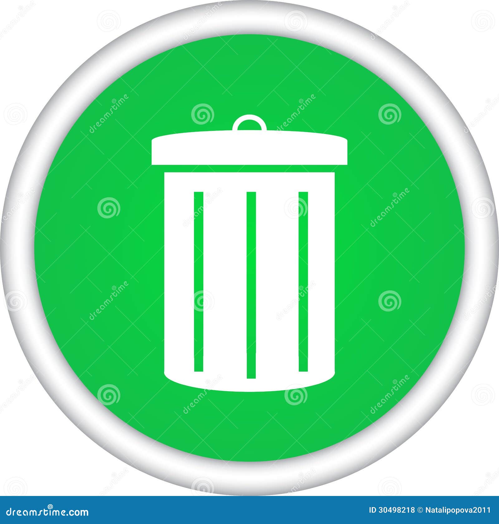 Symbole, icône, déchets illustration stock. Illustration du vert - 30498218