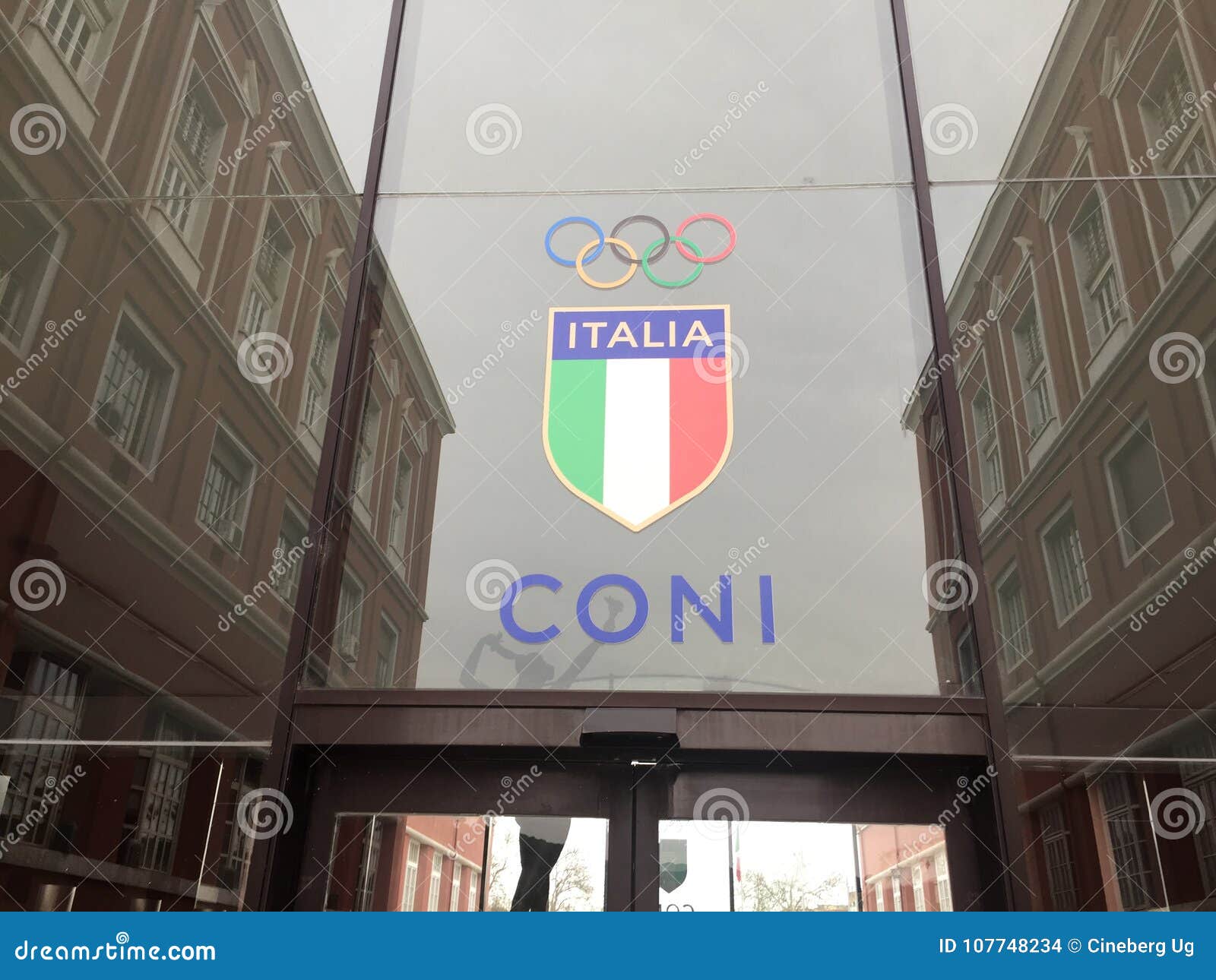 Symbole italien de CONI image stock éditorial. Image du fédération ...