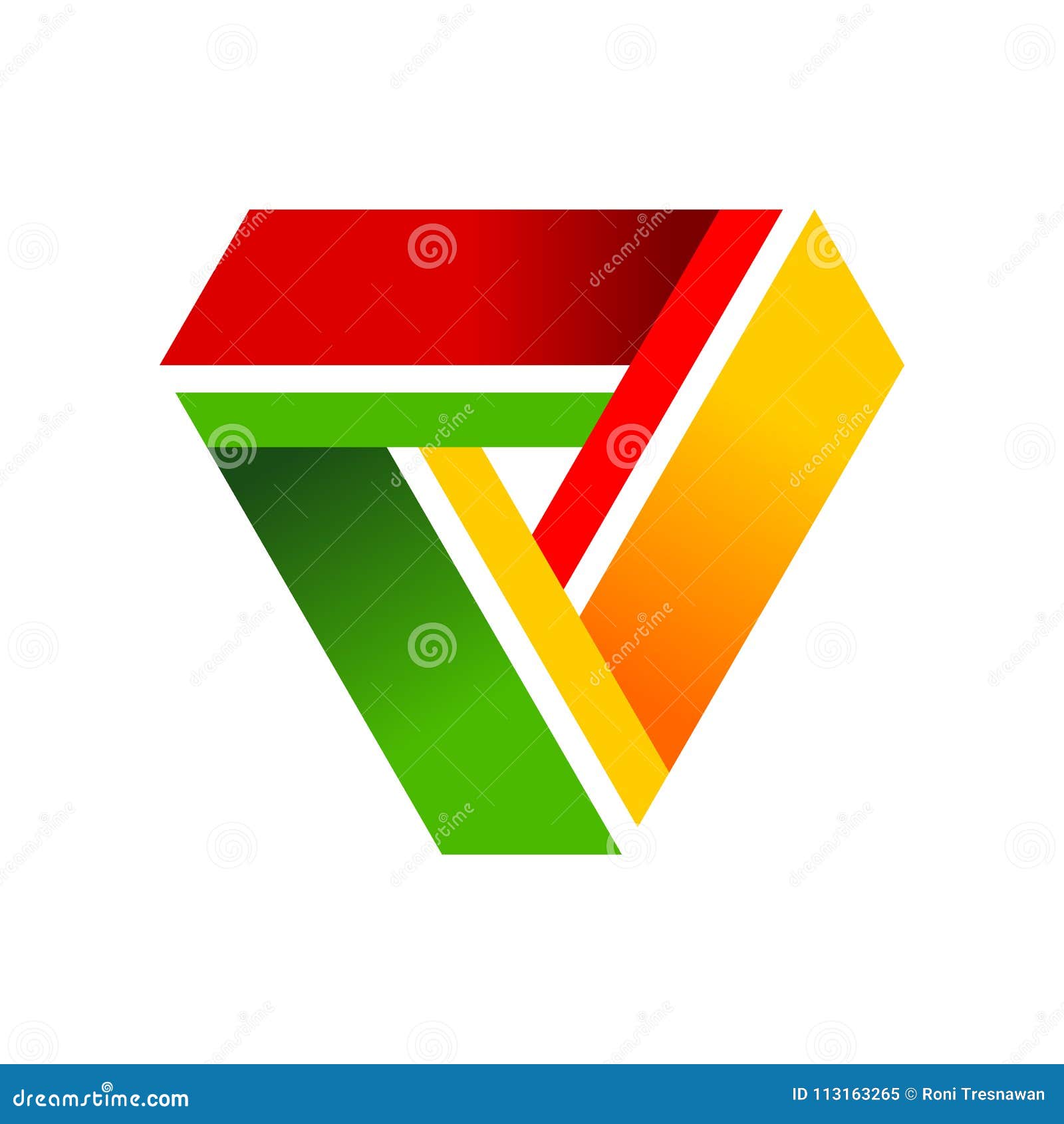 Symbole Logo Design De Cycle De Collaboration De Triangle Illustration ...