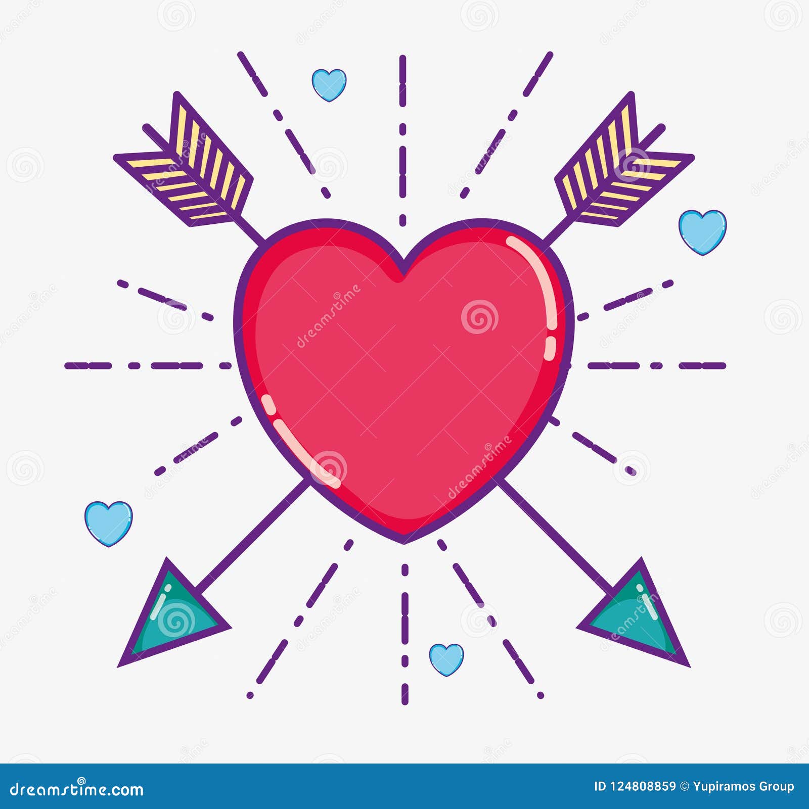 Symbole mignon de coeur illustration de vecteur. Illustration du beau ...