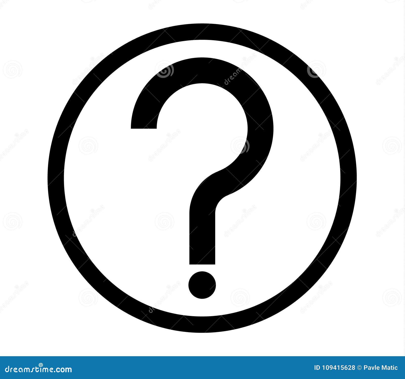 Symbole Minimal Simple De Point D'interrogation Illustration de Vecteur ...