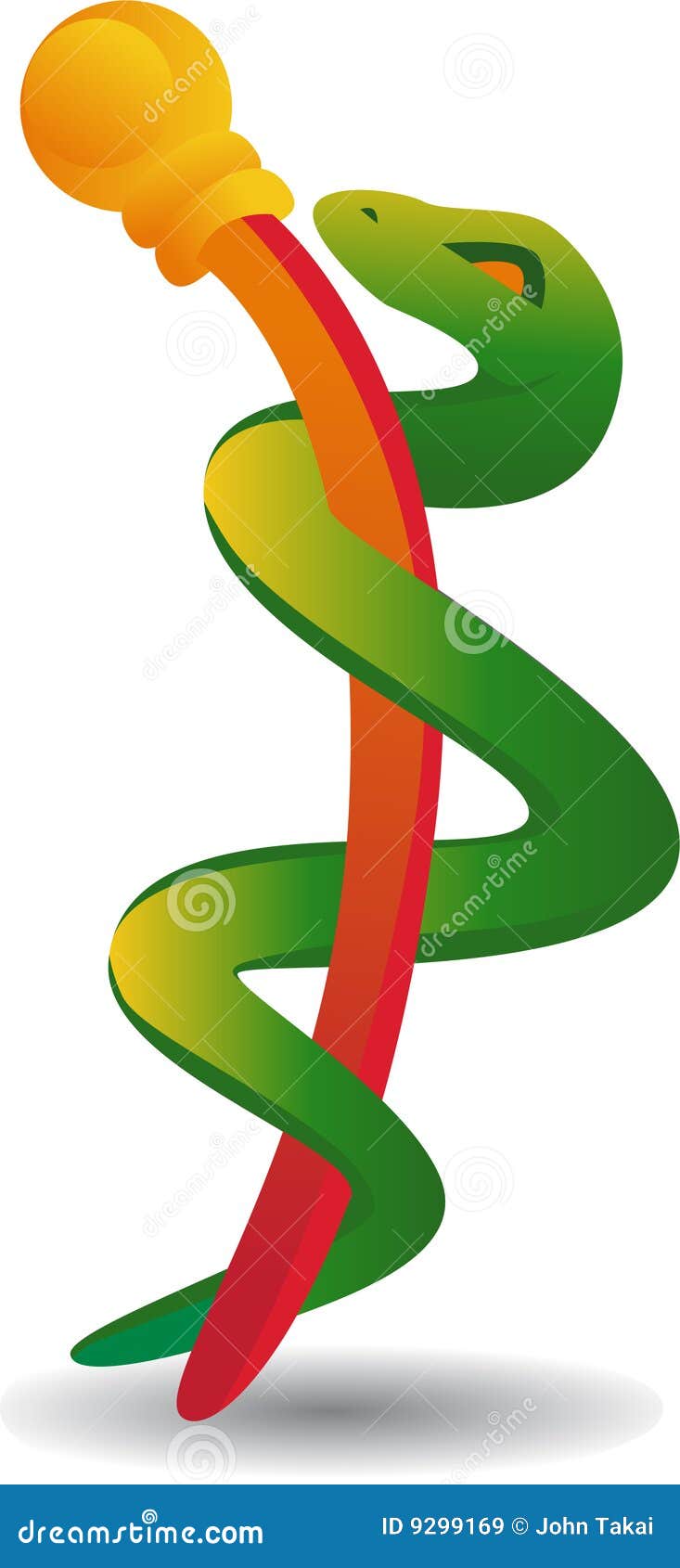 Symbole Médical De Caducée - Stylisé Illustration de Vecteur - Illustration du médecin, logo ...