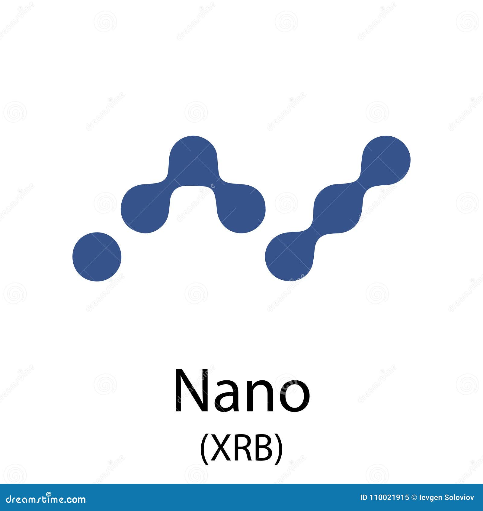 Symbole Nano De Cryptocurrency Illustration de Vecteur - Illustration ...
