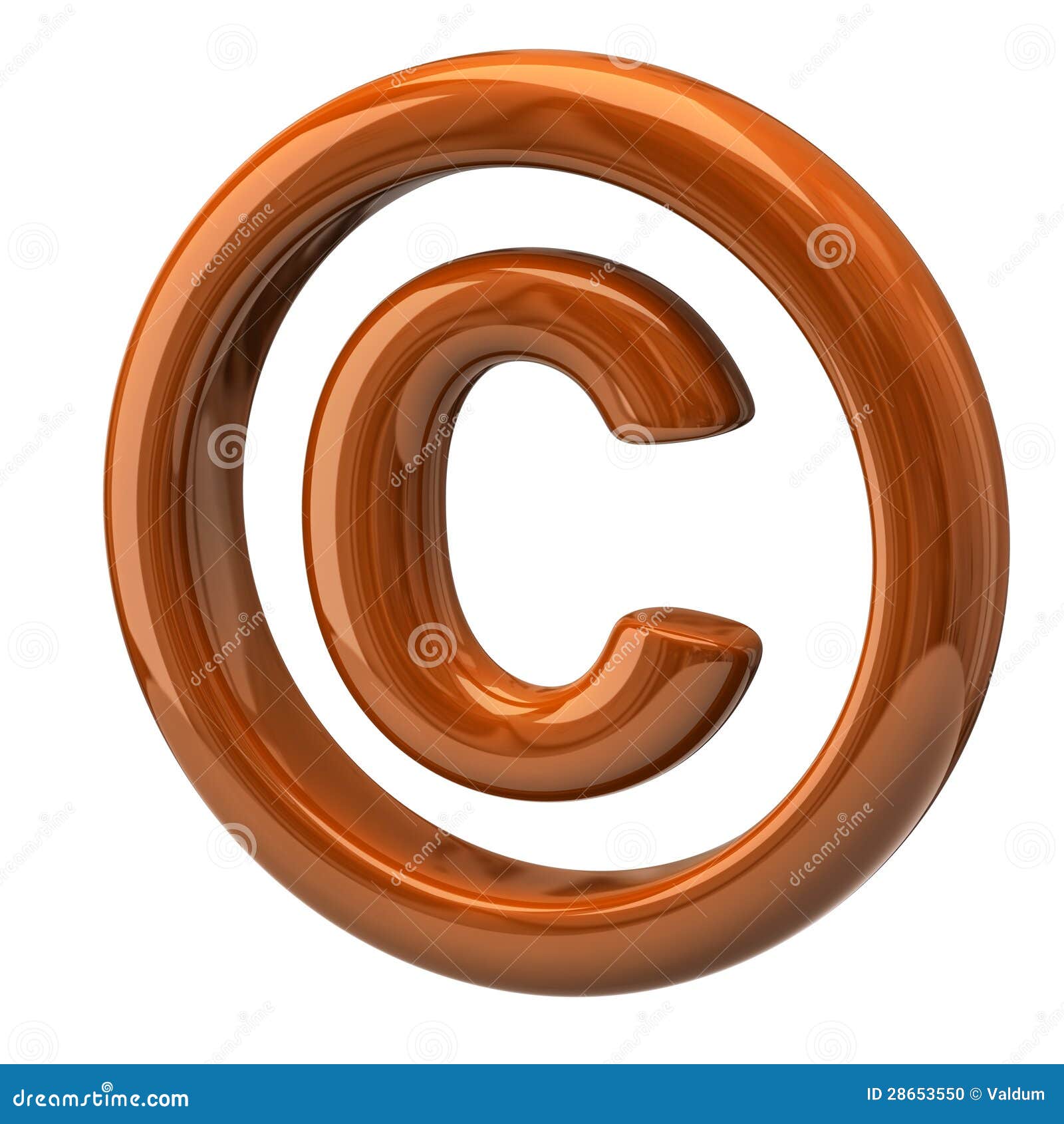 Symbole Orange De Copyright Illustration Stock - Illustration du ...