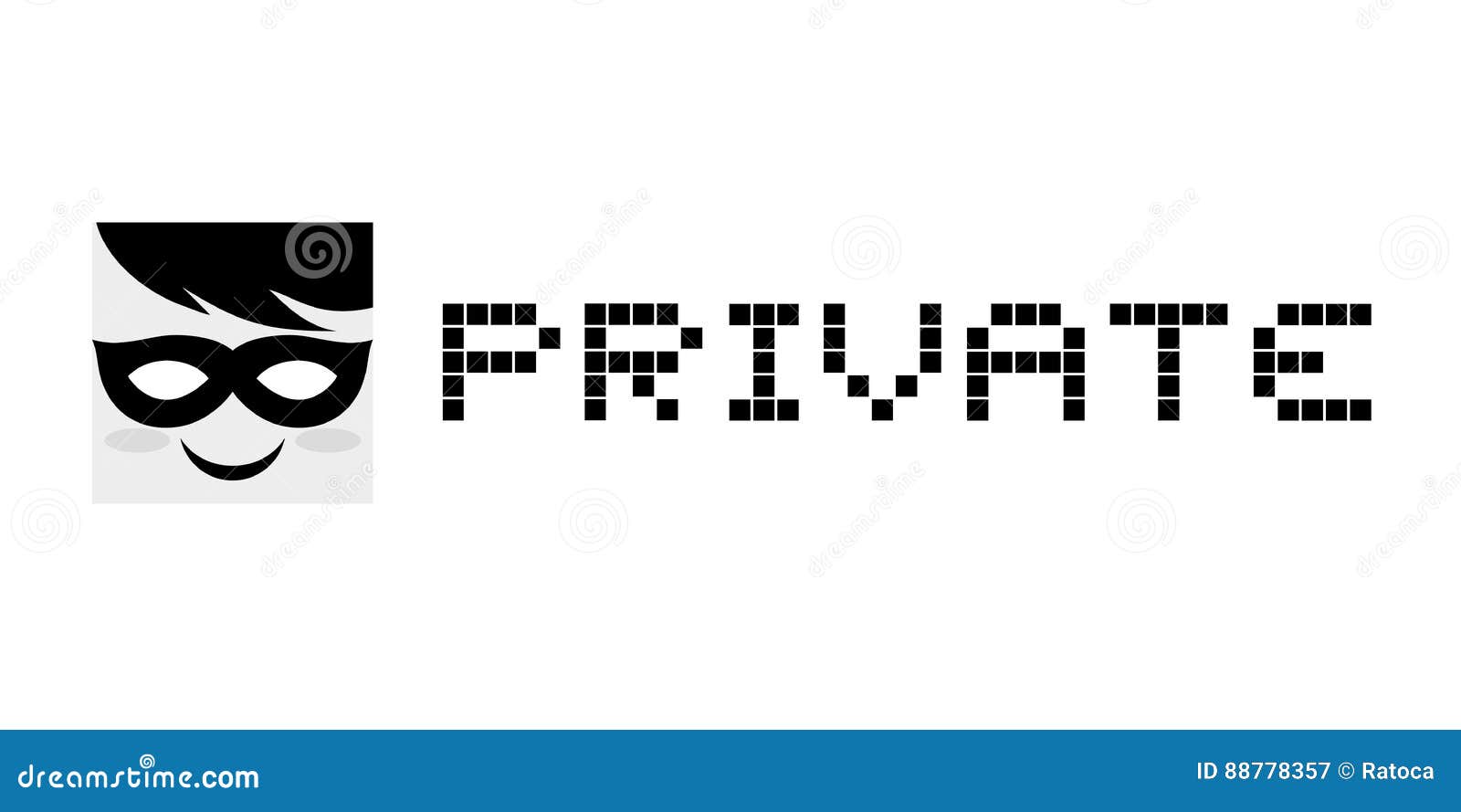 Symbole privé illustration de vecteur. Illustration du symbole - 88778357