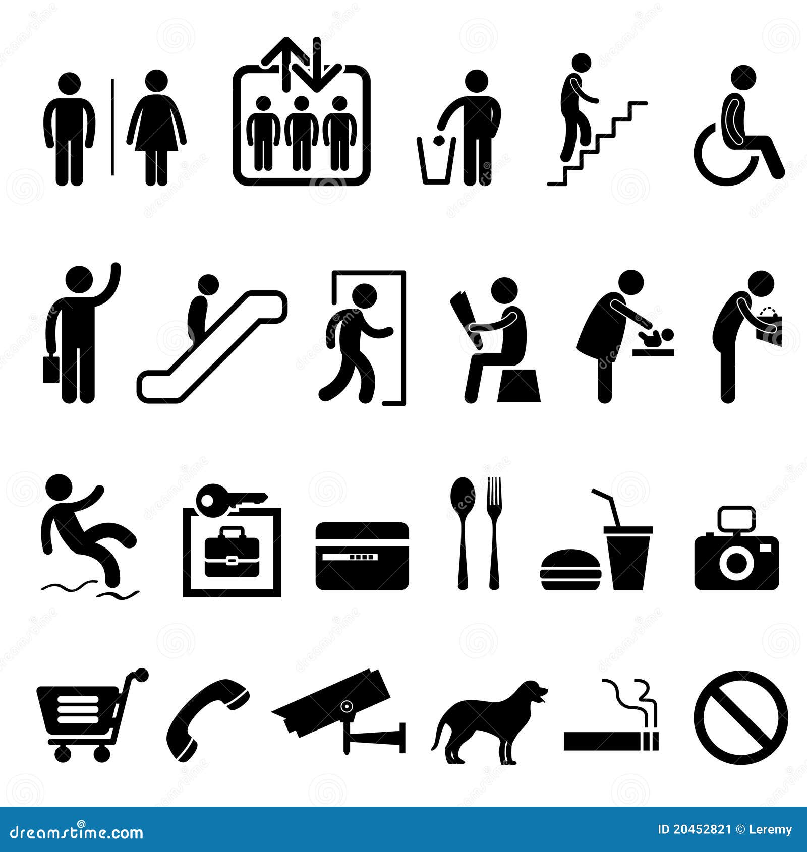 Symbole Public De Graphisme De Construction De Centre Commercial De ...