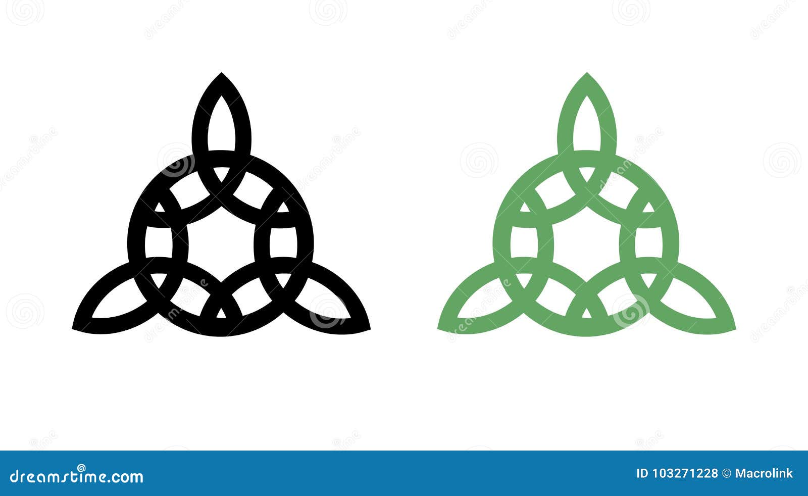 Symbole Rond De Wiccan De Triangle Illustration de Vecteur ...