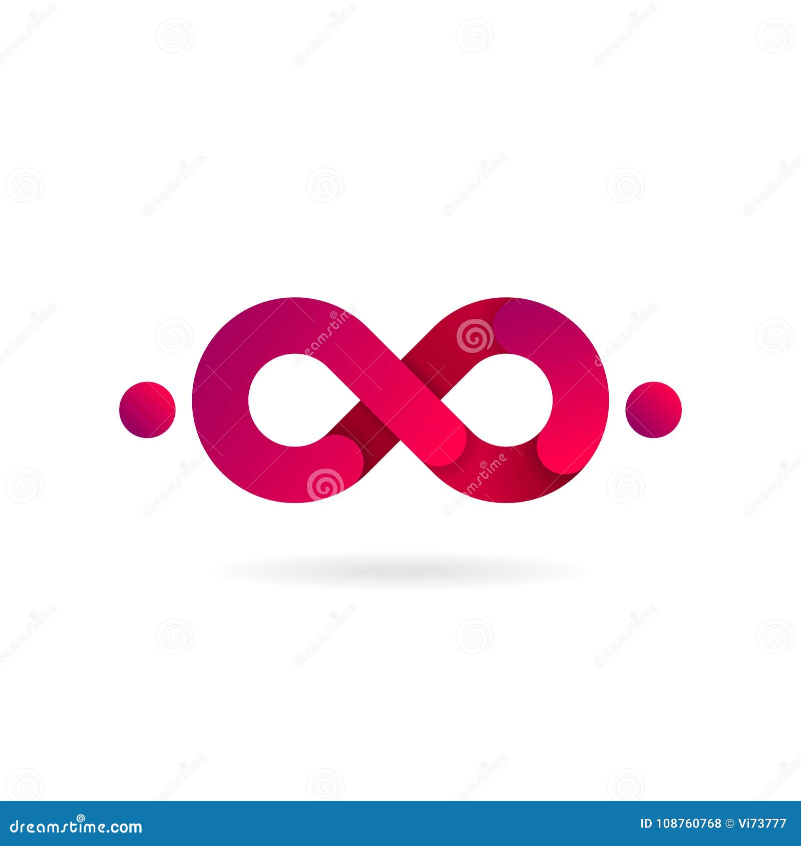 Symbole Rose D'infini Graphisme De Vecteur Conception De LOGO ...