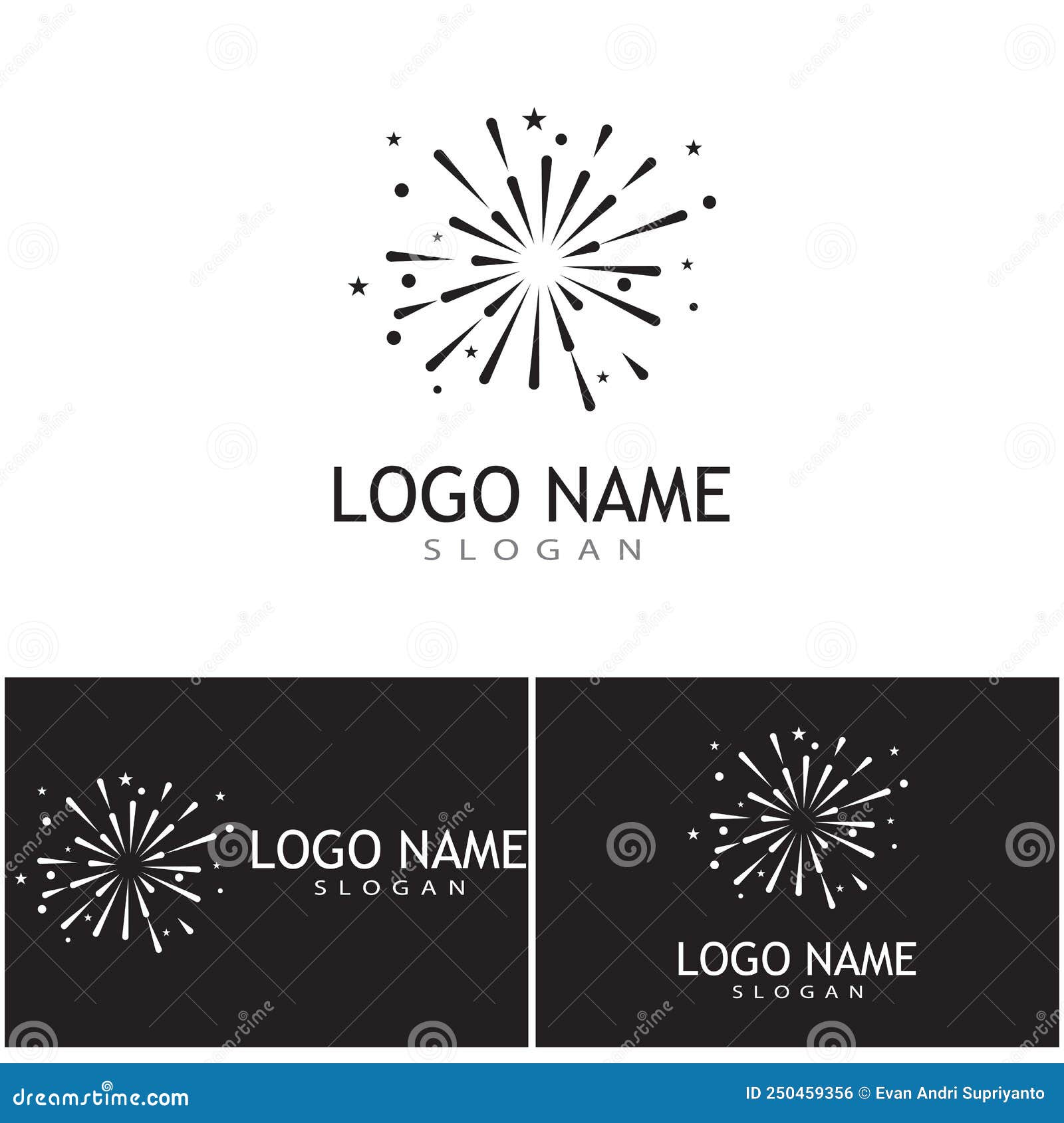 Symbole Vectoriel Du Logo Fireworks Illustration de Vecteur ...