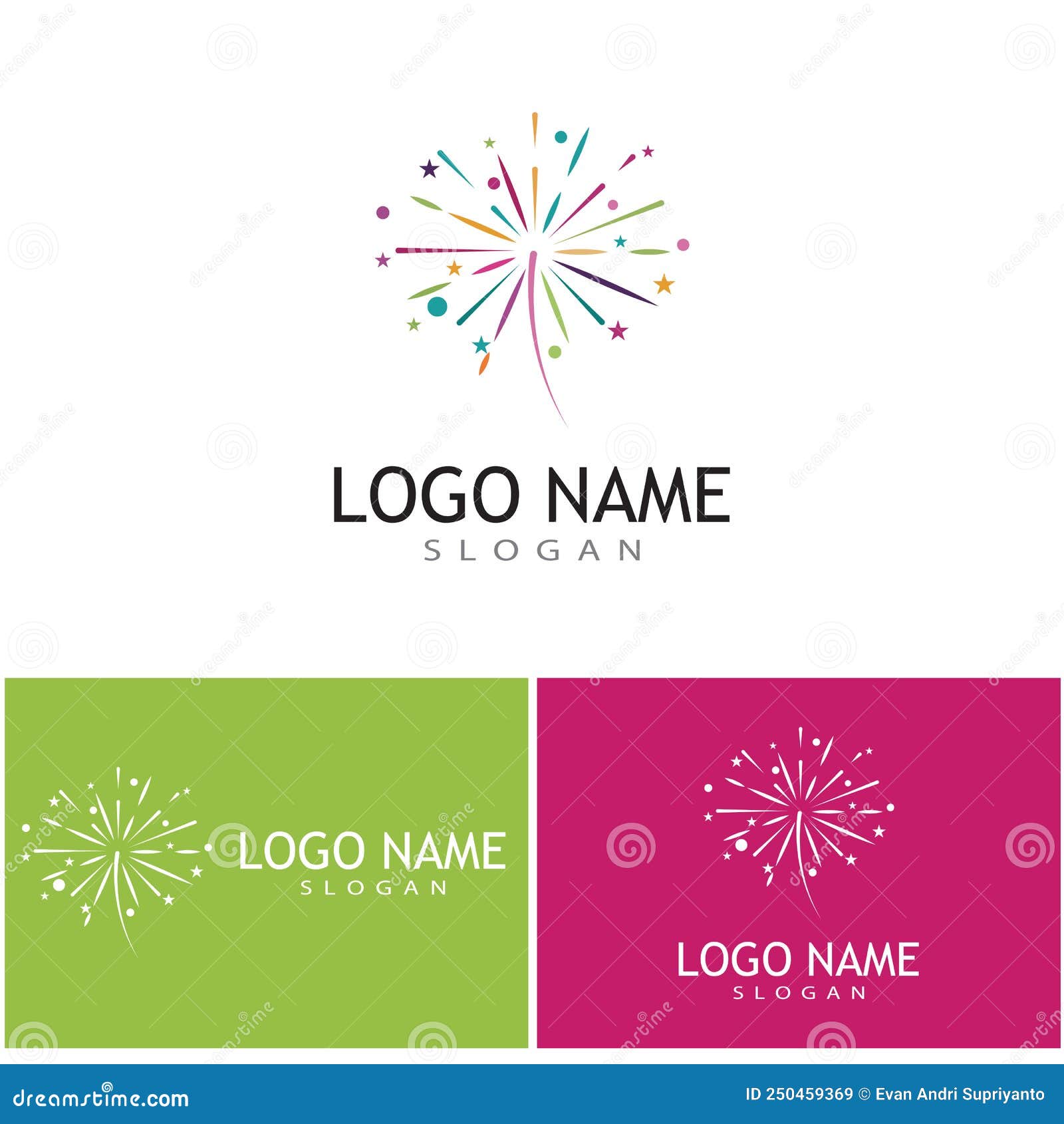 Symbole Vectoriel Du Logo Fireworks Illustration de Vecteur ...