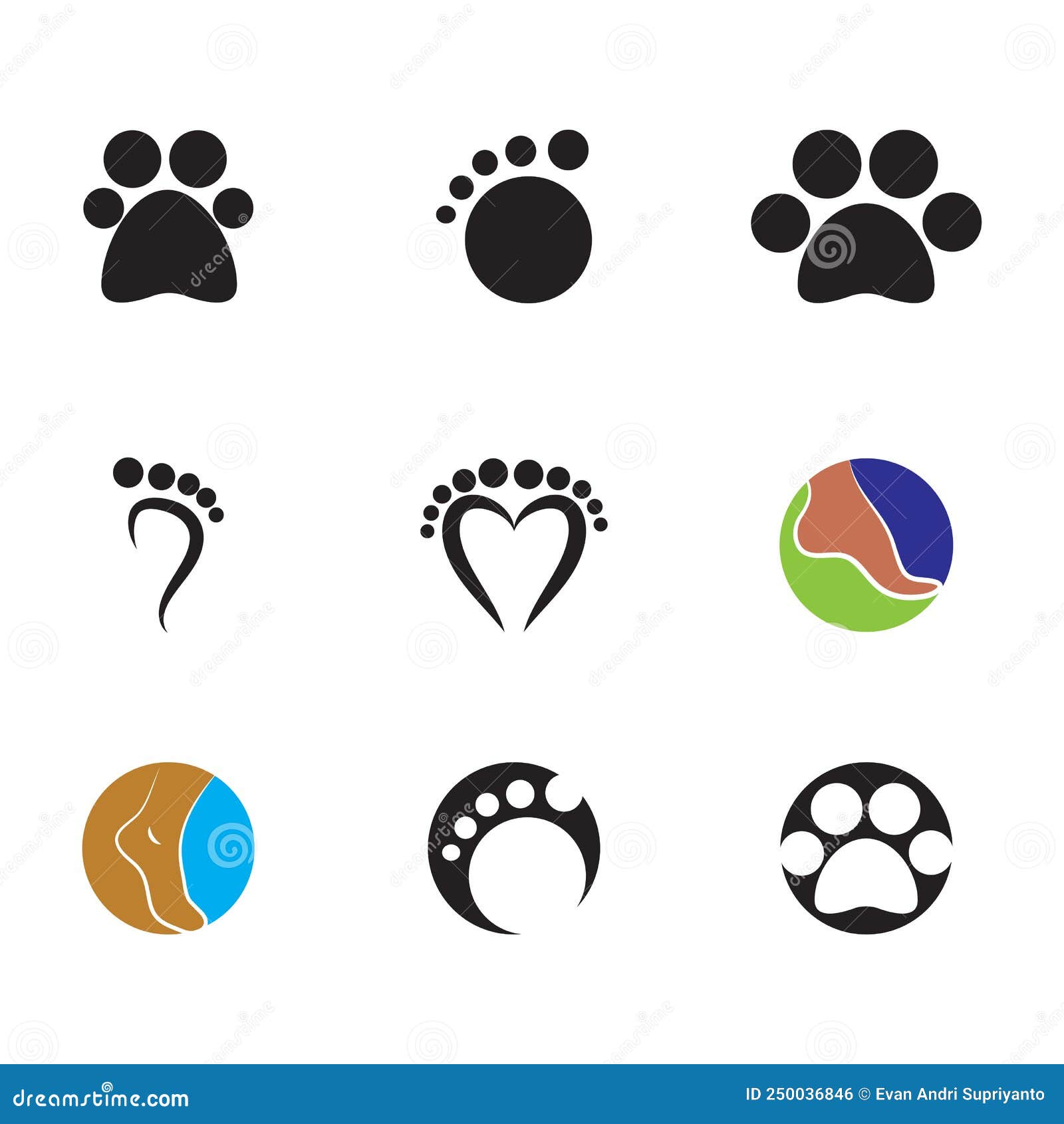 Symbole Vectoriel Du Logo Du Pied Illustration de Vecteur ...