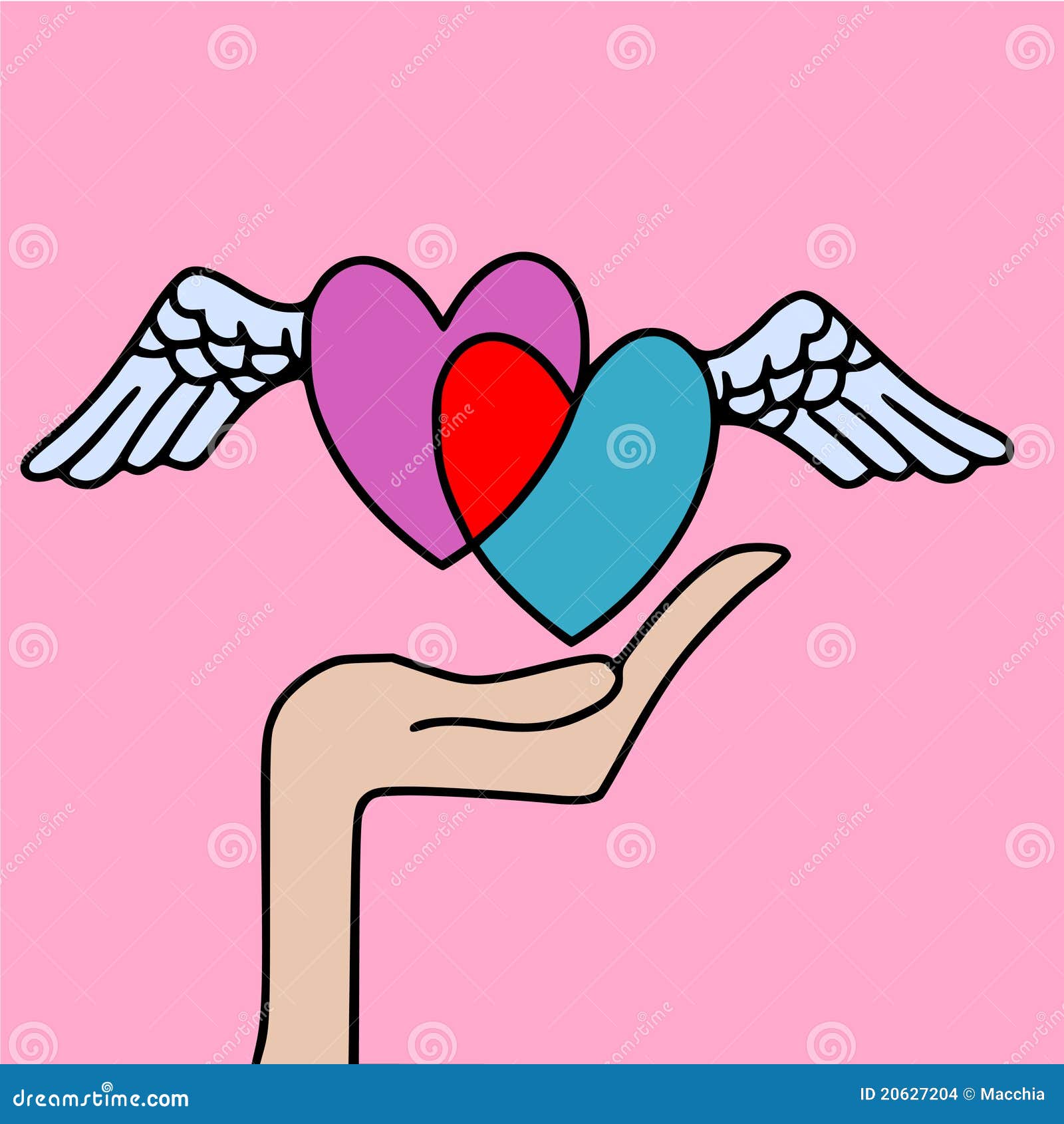 Symbolen van liefde vector illustratie. Illustration of vrouw - 20627204