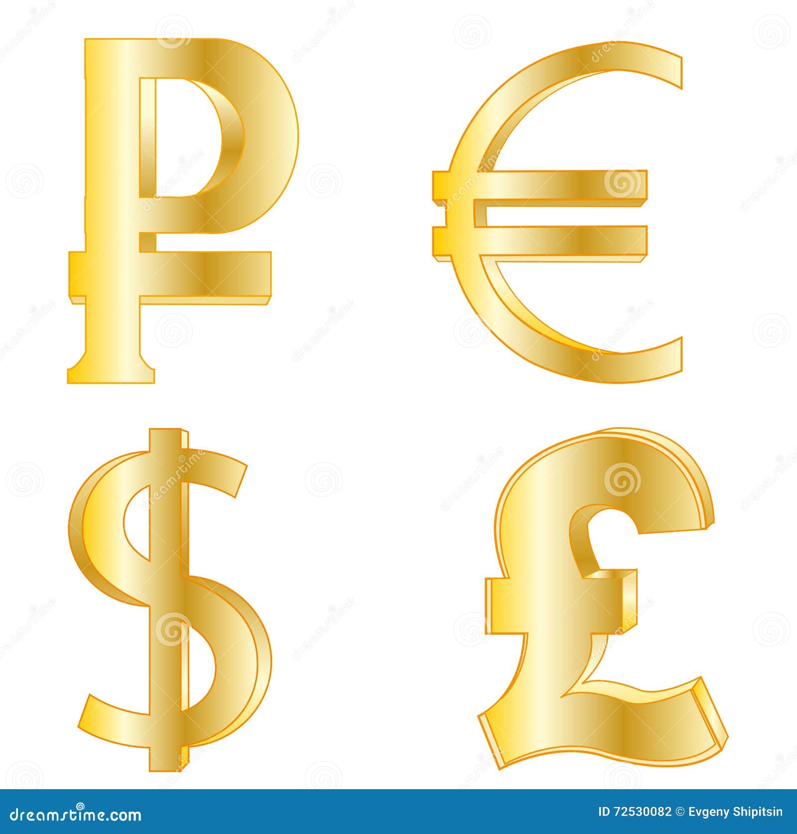 Symbolen Van Nationale Valuta Vector Illustratie - Illustration of ...