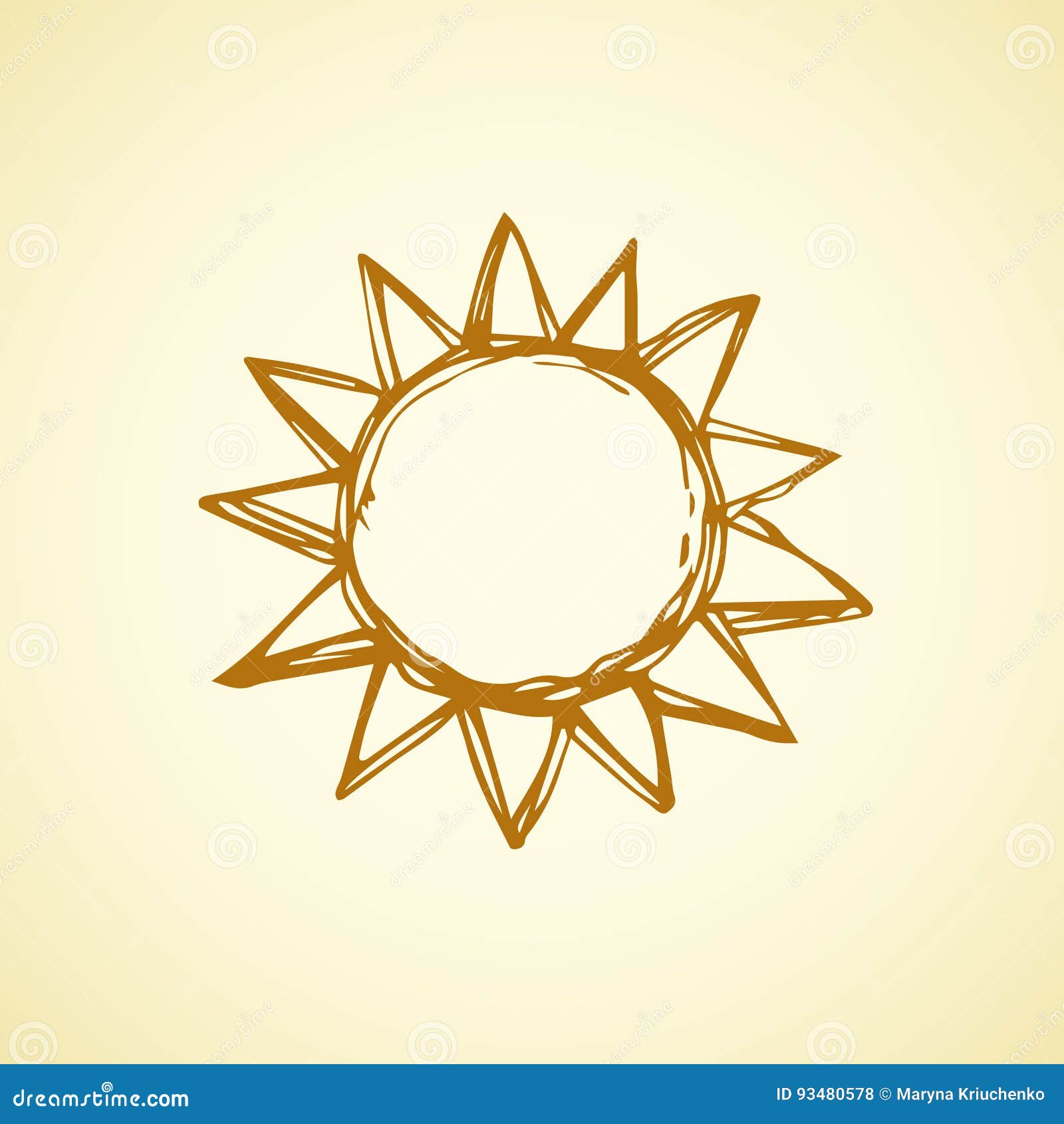 Symbolen Van Zon Vector Illustratie Vector Illustratie - Illustration ...