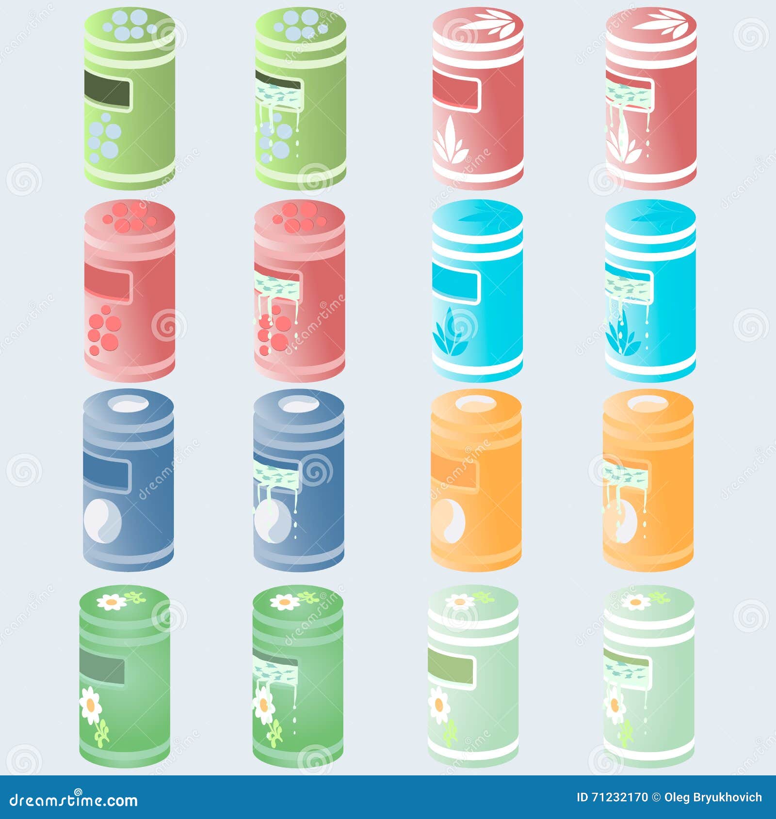 Symboler Av Tomt Och Fullt Avfall Vektor Illustrationer - Illustration ...