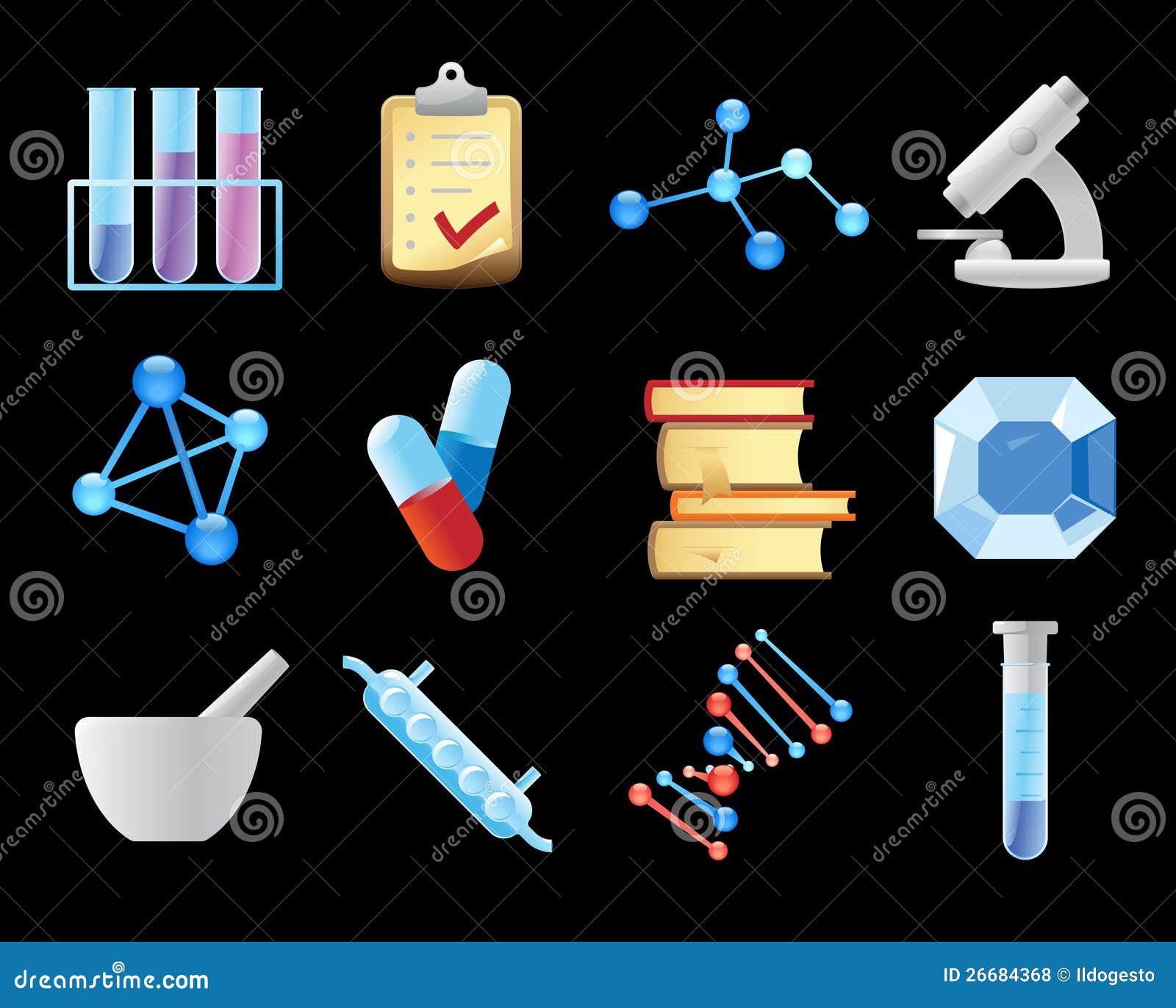 Symboler för kemi vektor illustrationer. Illustration av alkemi - 26684368