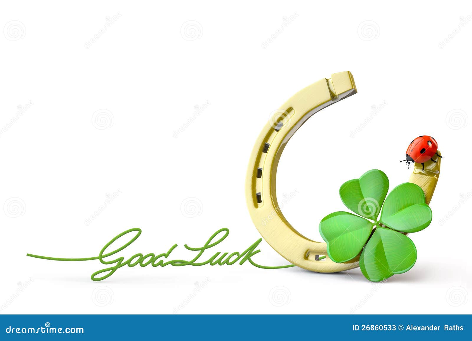 Symboles chanceux illustration stock. Illustration du jour - 26860533