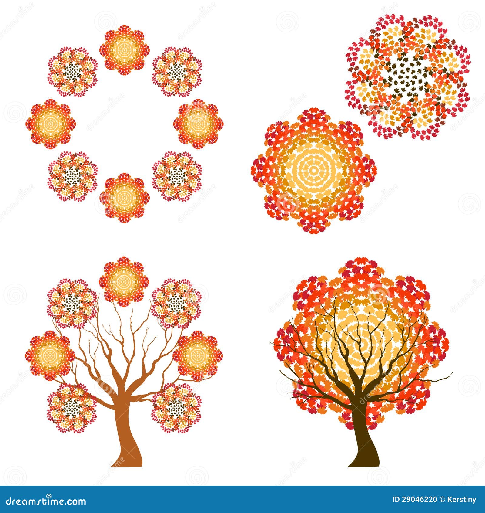 Symboles d'automne illustration stock. Illustration du feuillage - 29046220