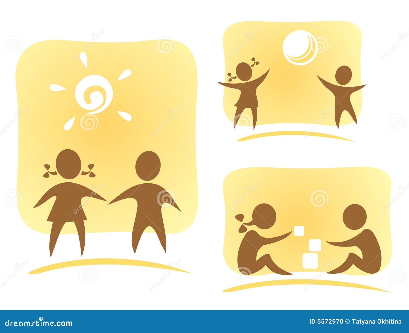 Symboles d'enfants illustration de vecteur. Illustration du blanc - 5572970