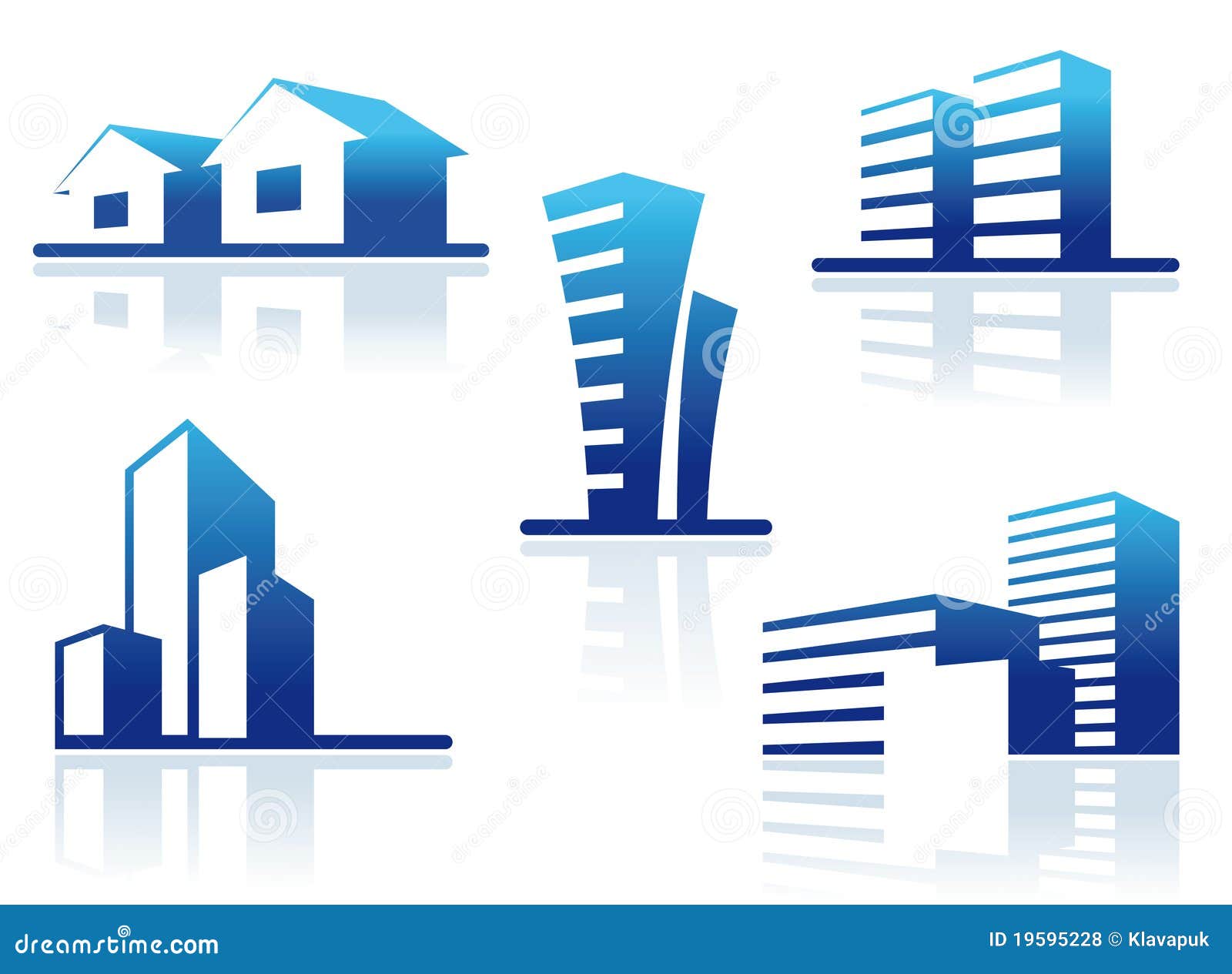 Symboles d'immeubles illustration de vecteur. Illustration du ...