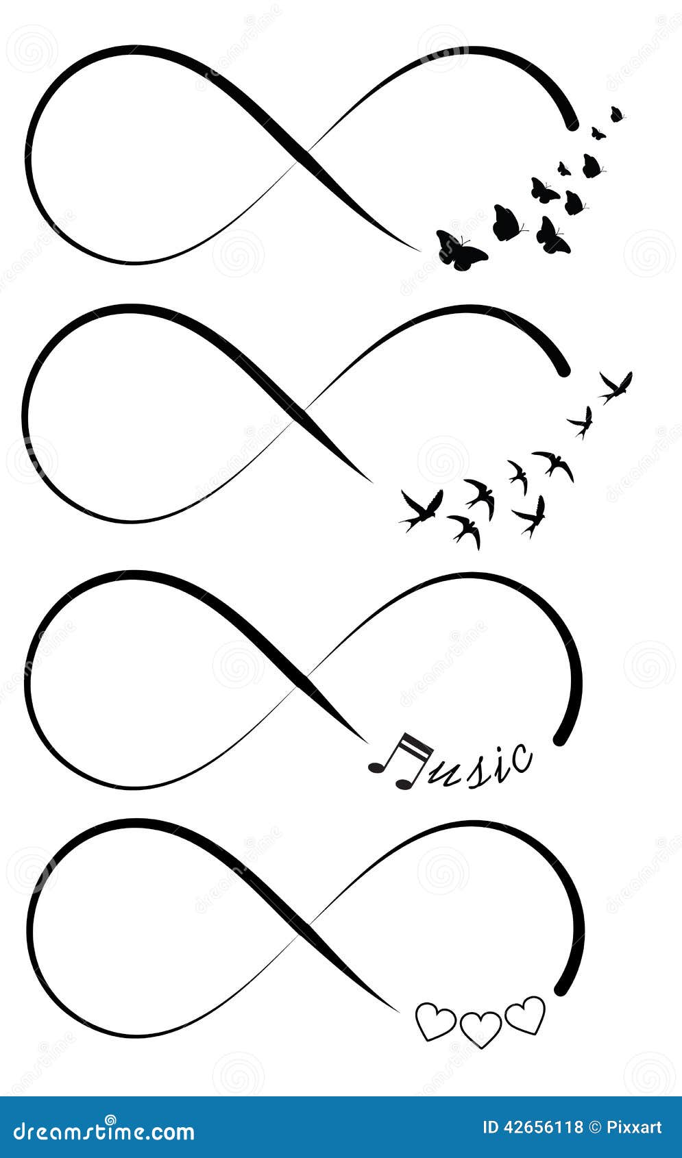 Symboles D'infini Illustration de Vecteur - Image: 42656118