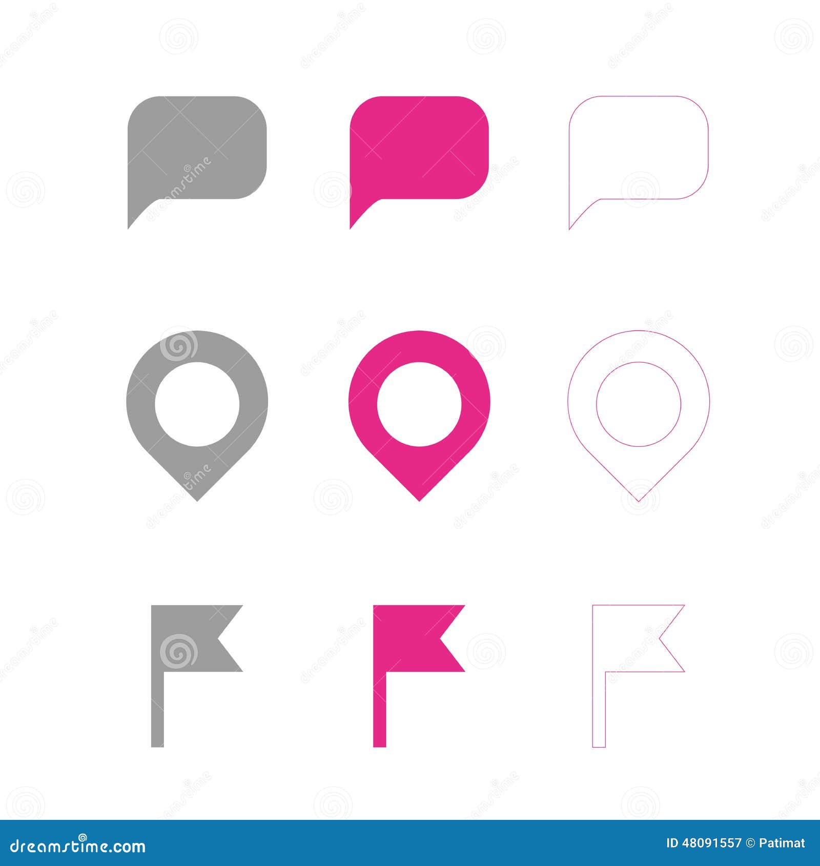 Symboles de carte illustration de vecteur. Illustration du tracer ...