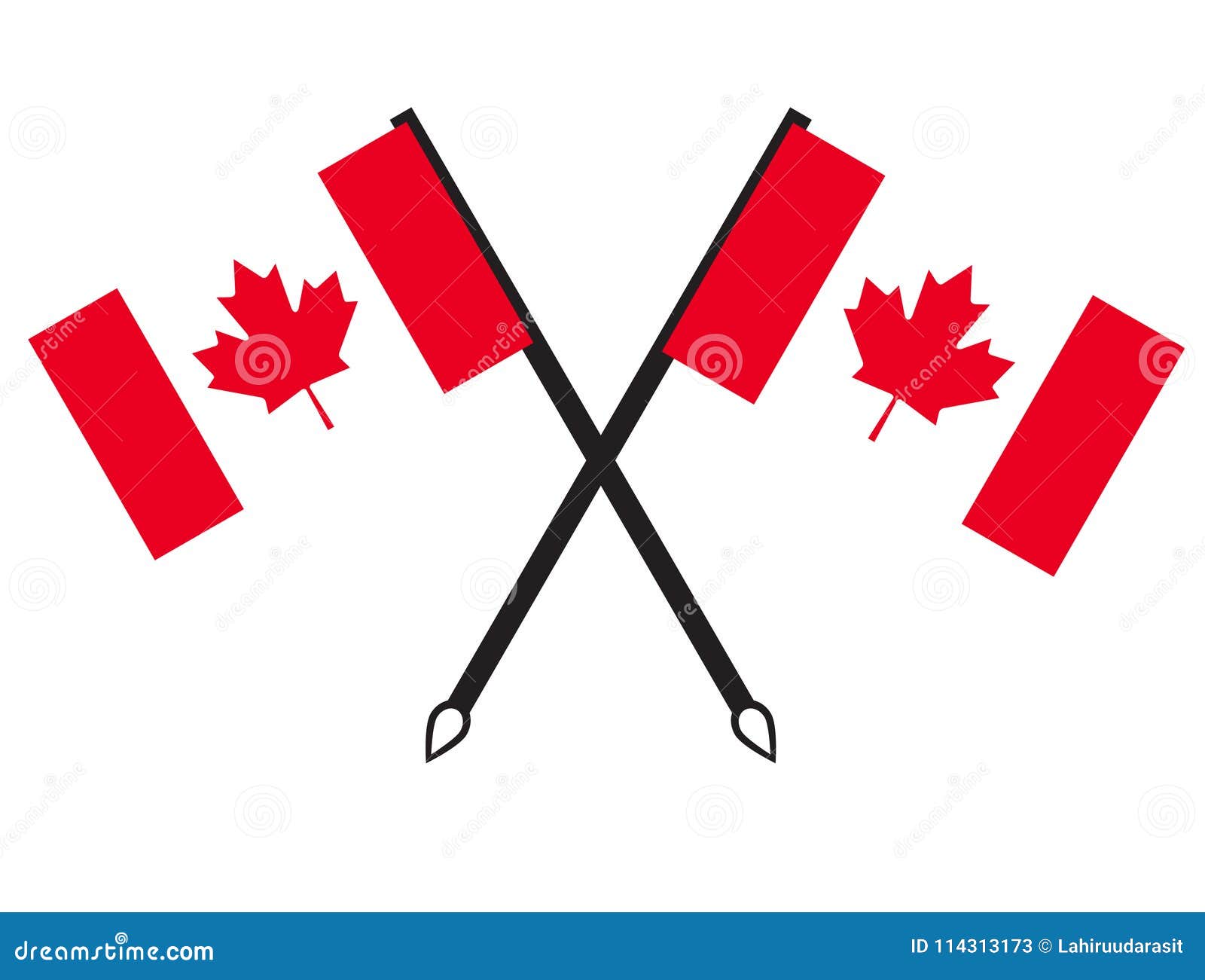 Symboles De Drapeau Du Canada Illustration de Vecteur - Illustration du ...