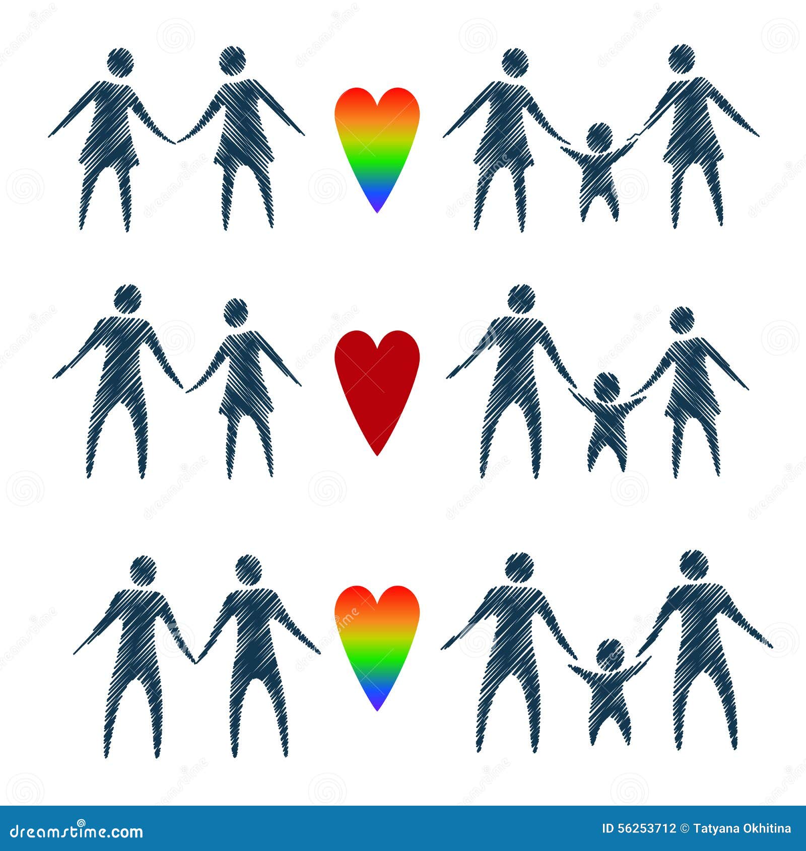 Symboles de famille illustration de vecteur. Illustration du famille ...