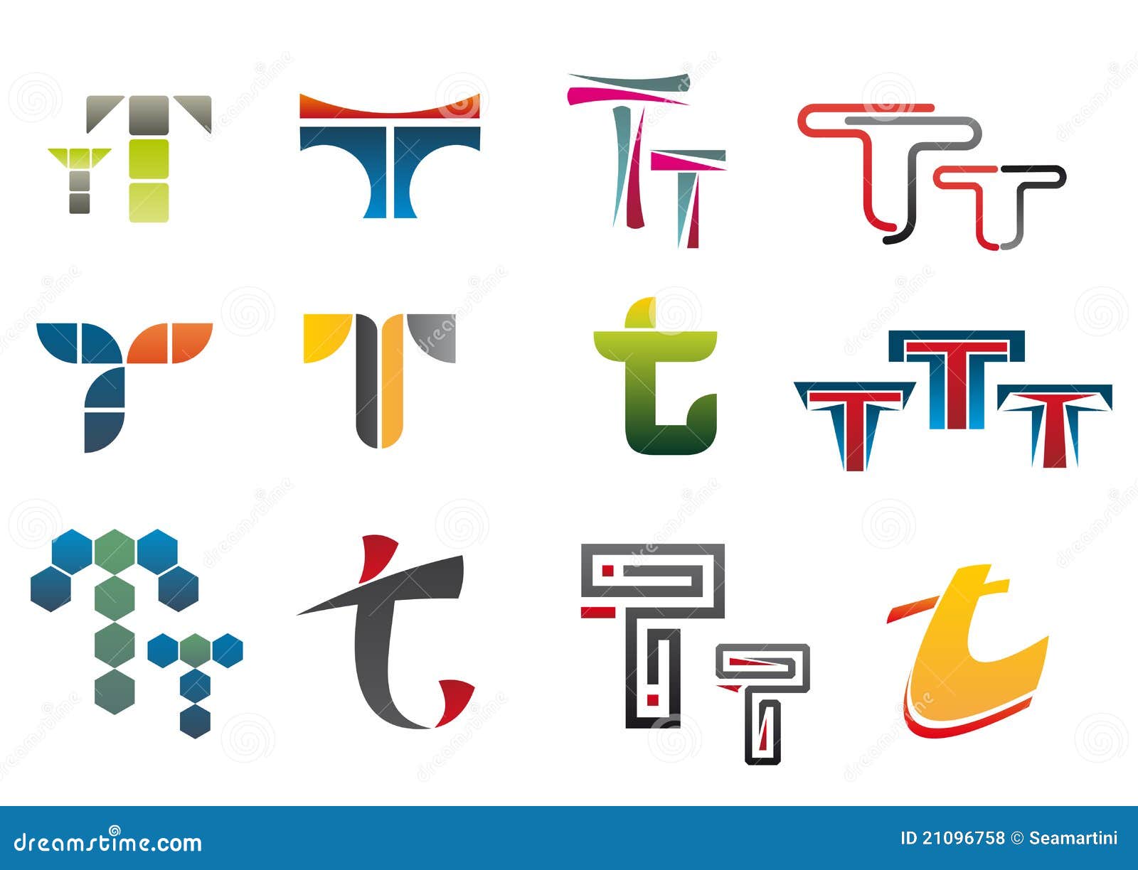 Symboles de la lettre T illustration de vecteur. Illustration du ...