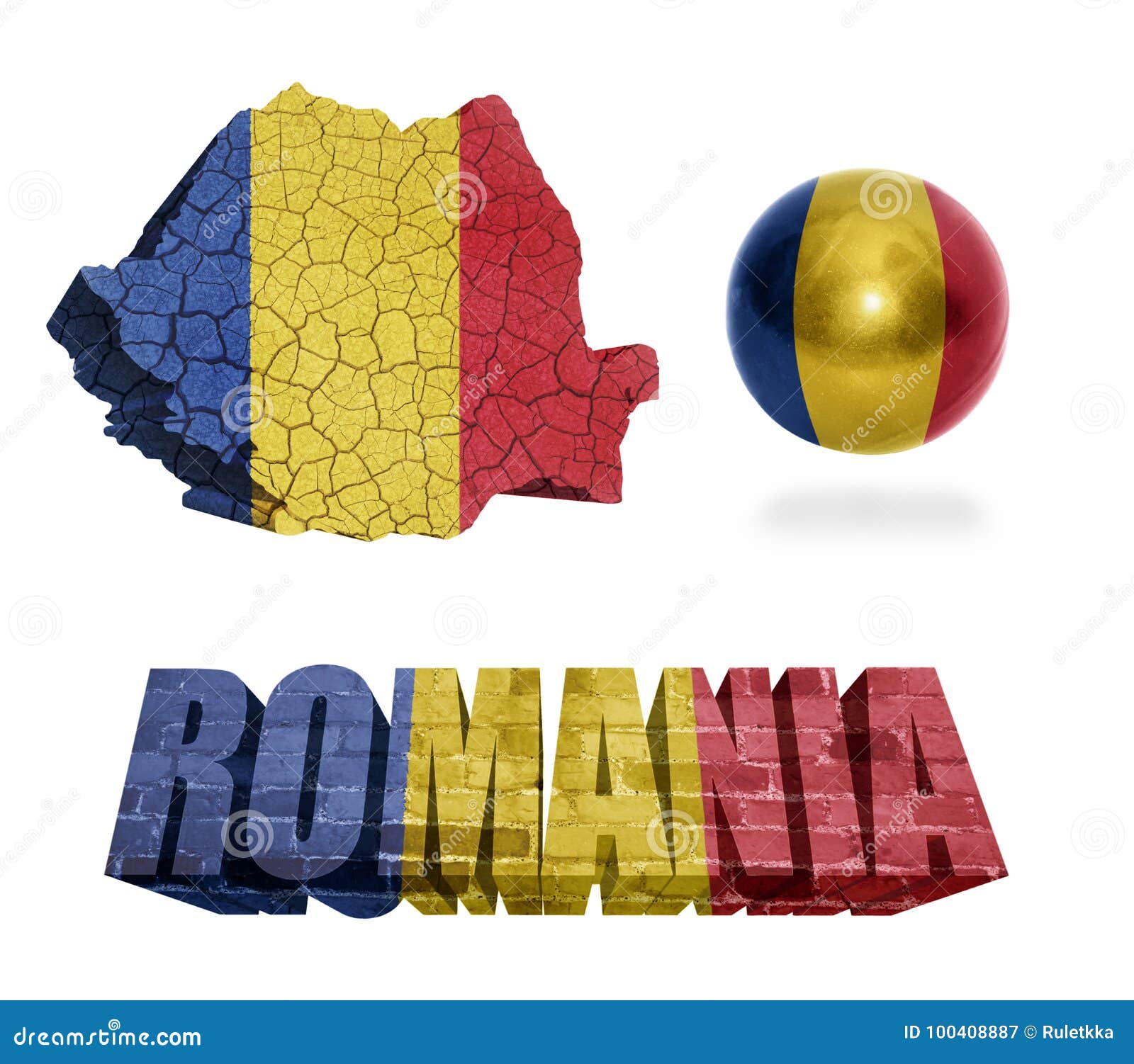 Symboles de la Roumanie illustration stock. Illustration du fond ...