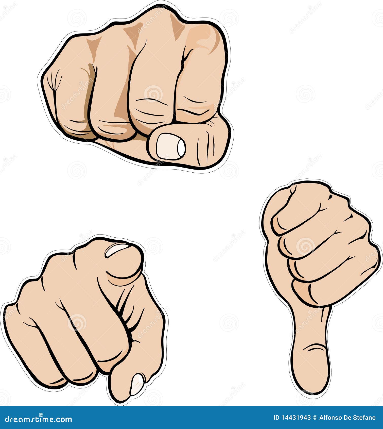 Symboles de main illustration de vecteur. Illustration du concept ...