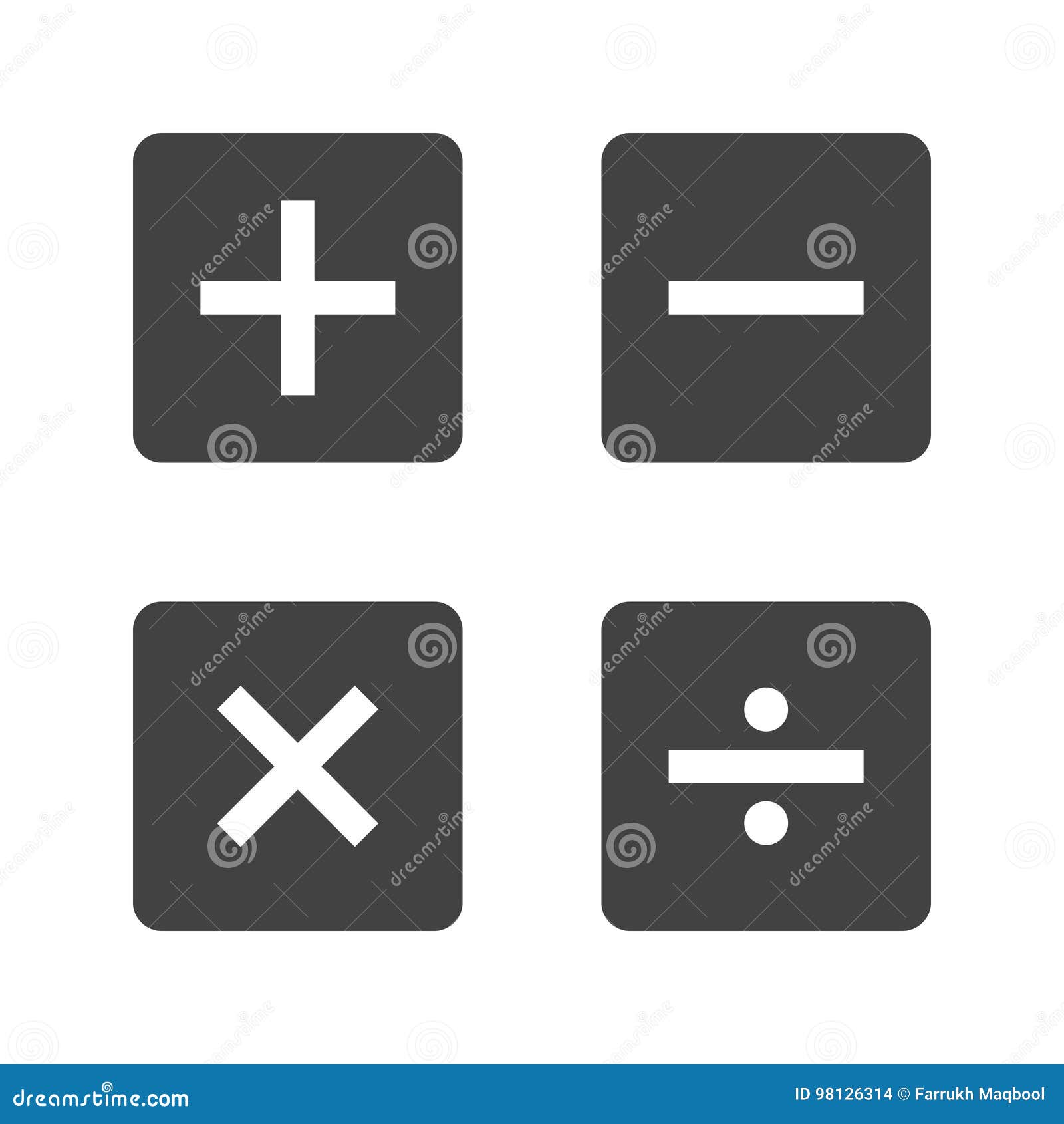 Symboles de maths II illustration de vecteur. Illustration du ...
