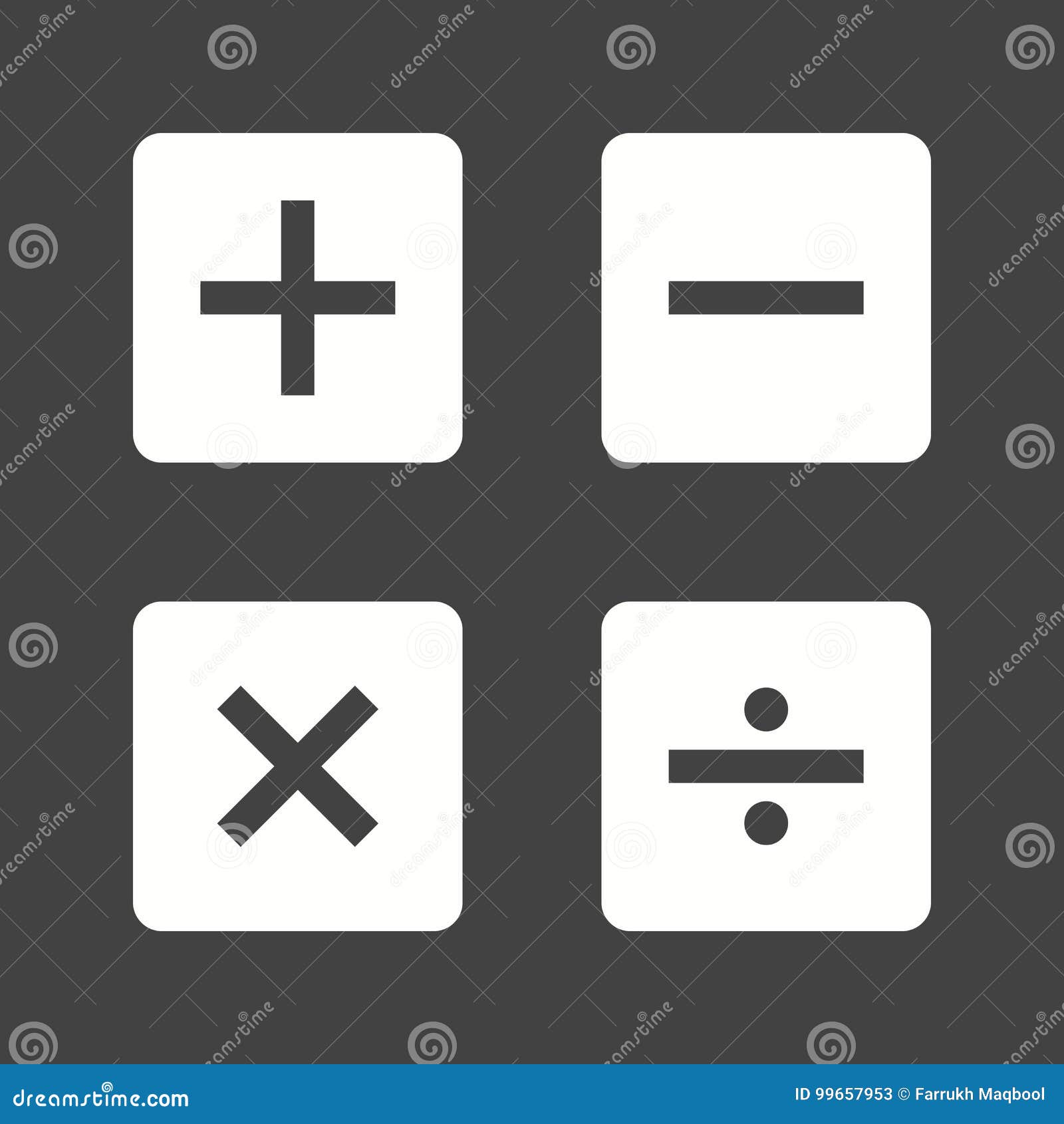 Symboles de maths II illustration de vecteur. Illustration du ...