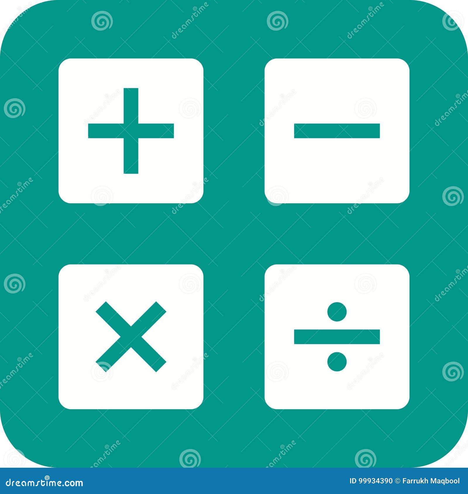 Symboles de maths II illustration de vecteur. Illustration du apprendre ...