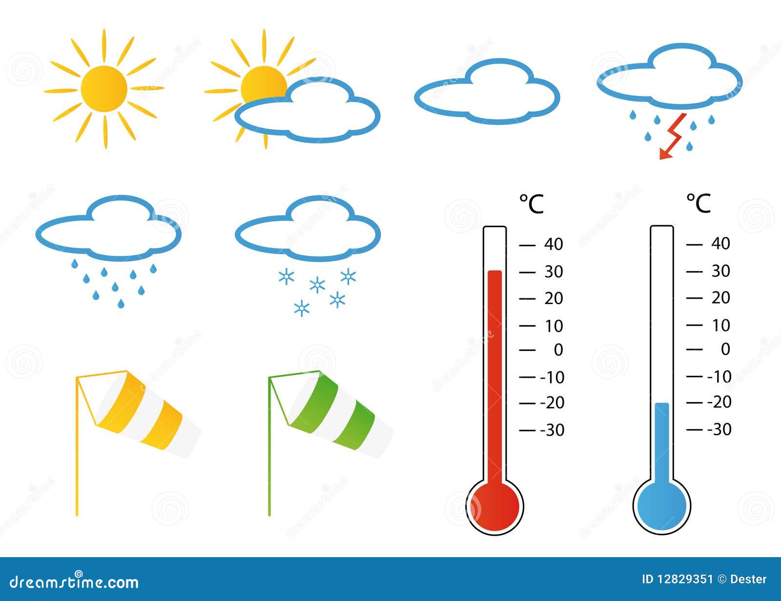 Symboles De Meteo Image stock - Image: 12829351