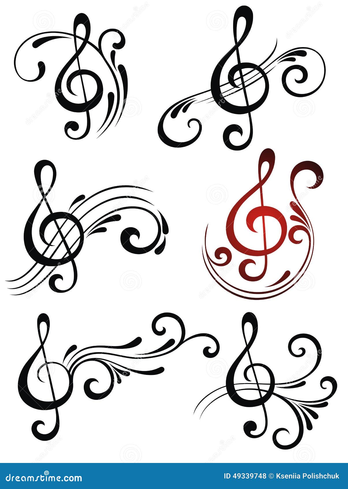 Symboles de musique illustration de vecteur. Illustration du mélodie ...