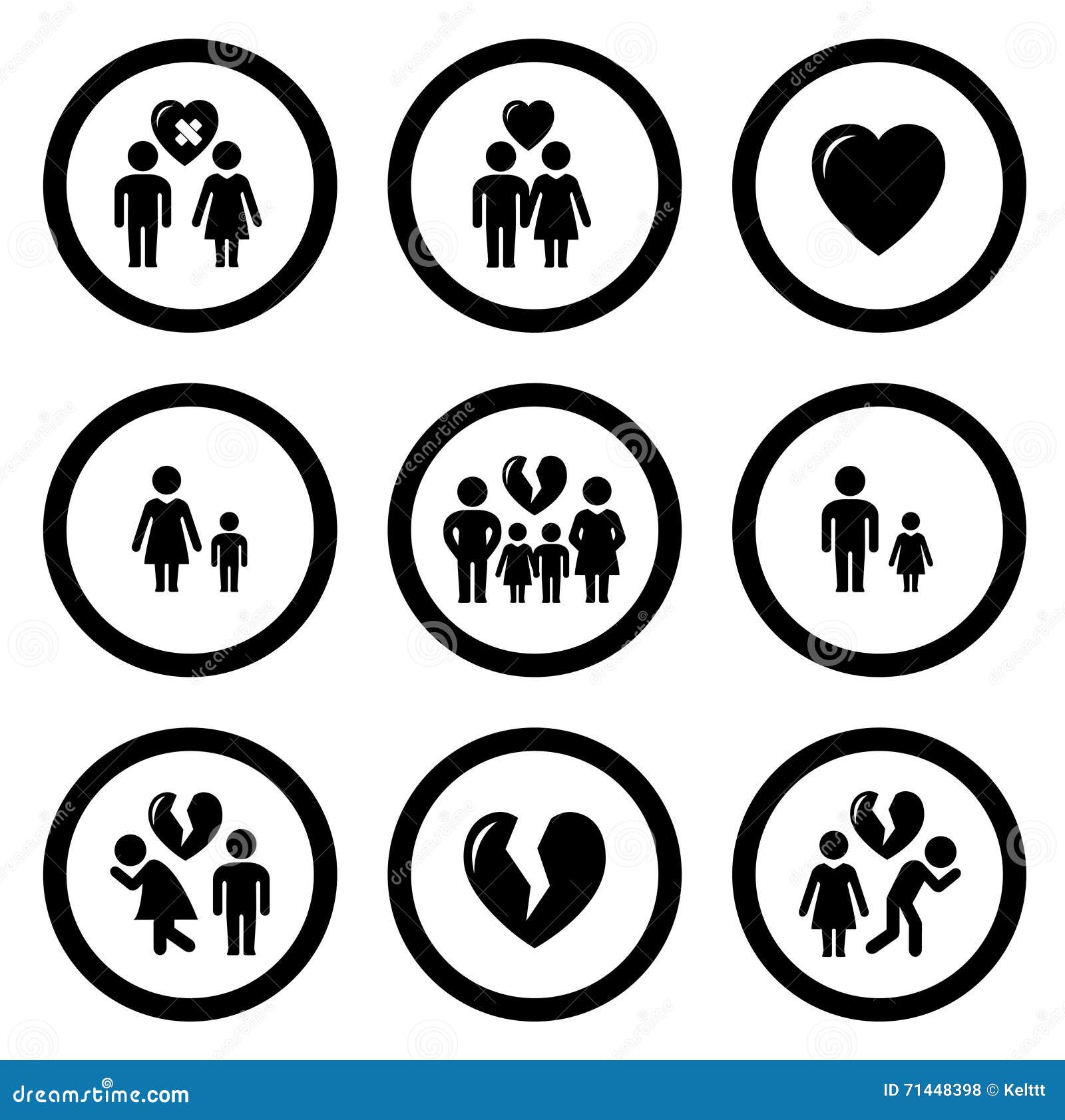 Symboles De Situation De Famille Illustration de Vecteur - Illustration ...