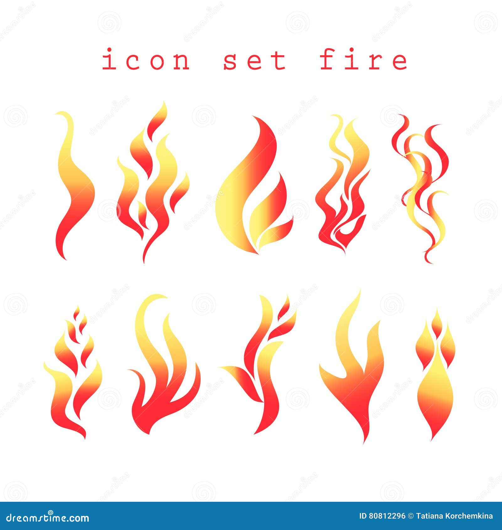 Symboles de vecteur du feu illustration de vecteur. Illustration du ...