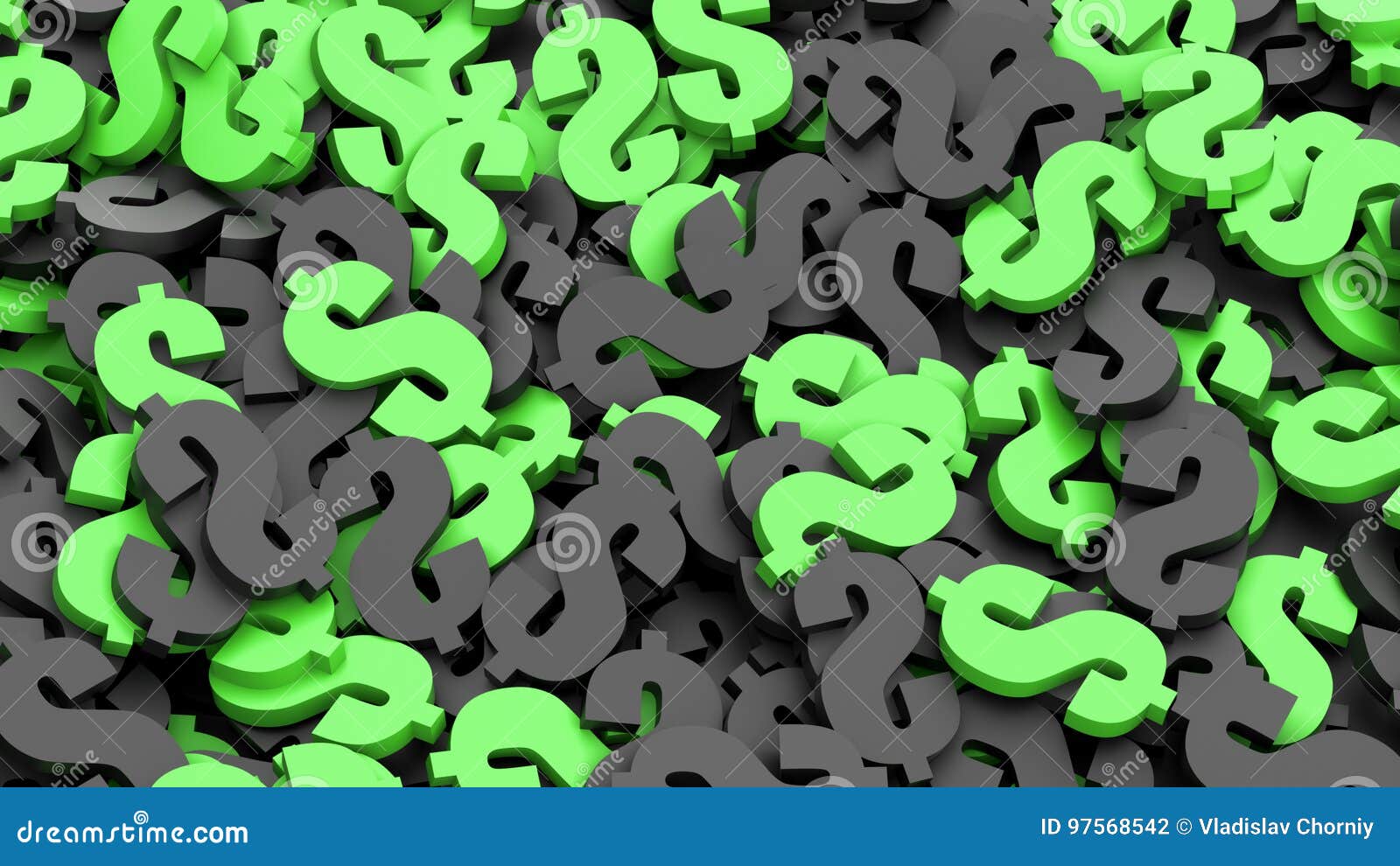 Symboles dollar illustration stock. Illustration of espèces - 97568542