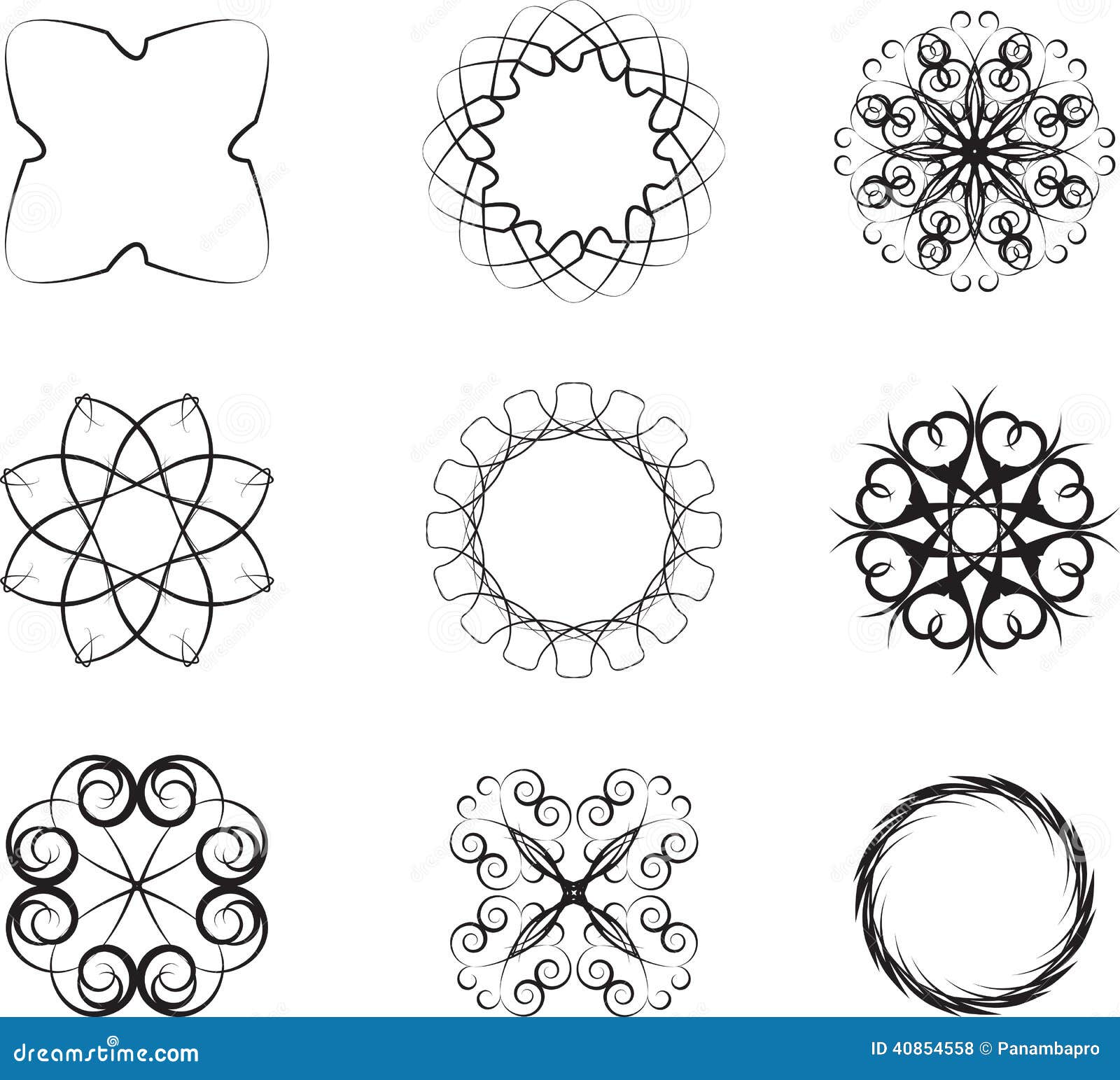 Symboles graphiques illustration stock. Illustration du rond - 40854558