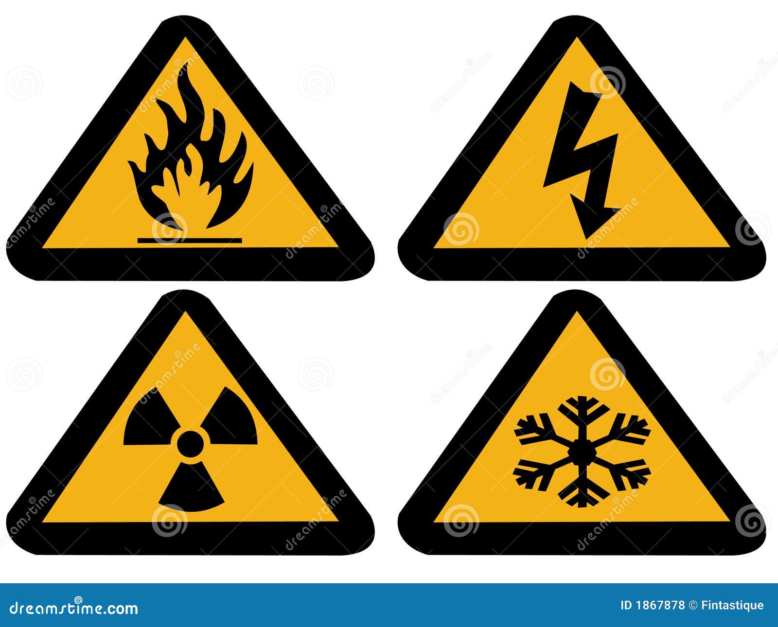 Symboles Industriels De Risque Illustration Stock - Illustration du ...