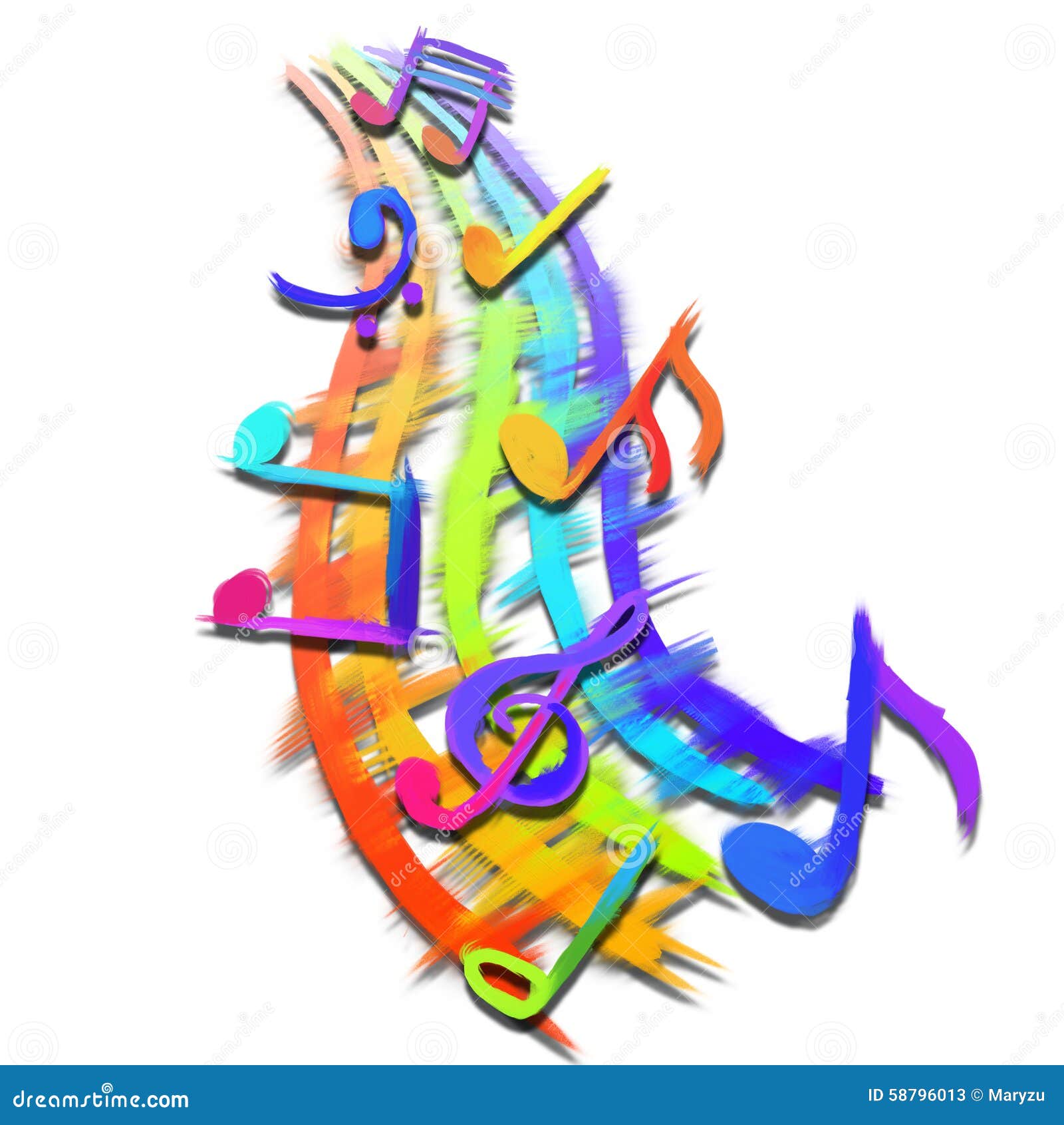 Symboles musicaux image stock. Illustration du remarques - 58796013