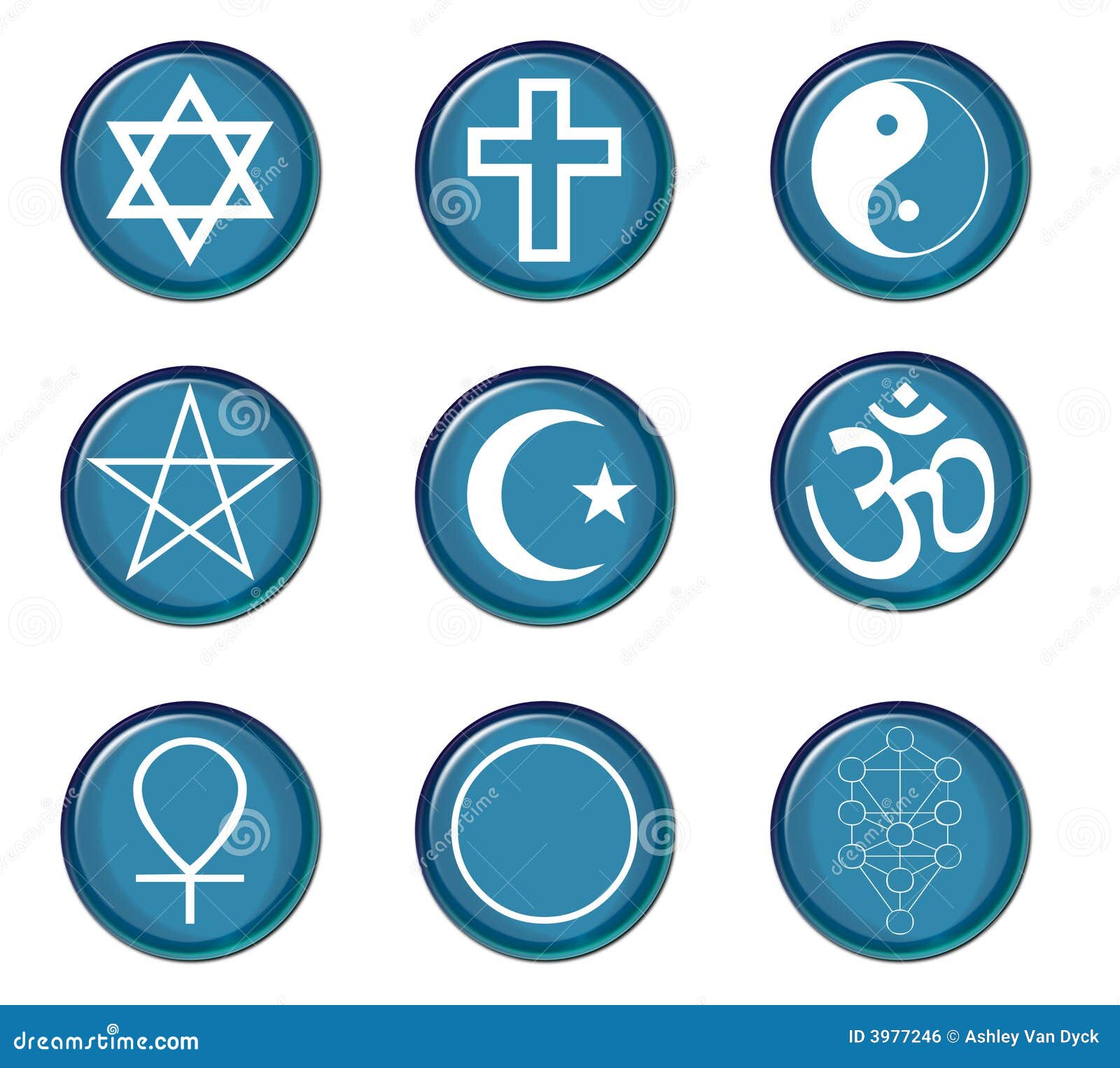 Symboles religieux illustration stock. Illustration du temple - 3977246