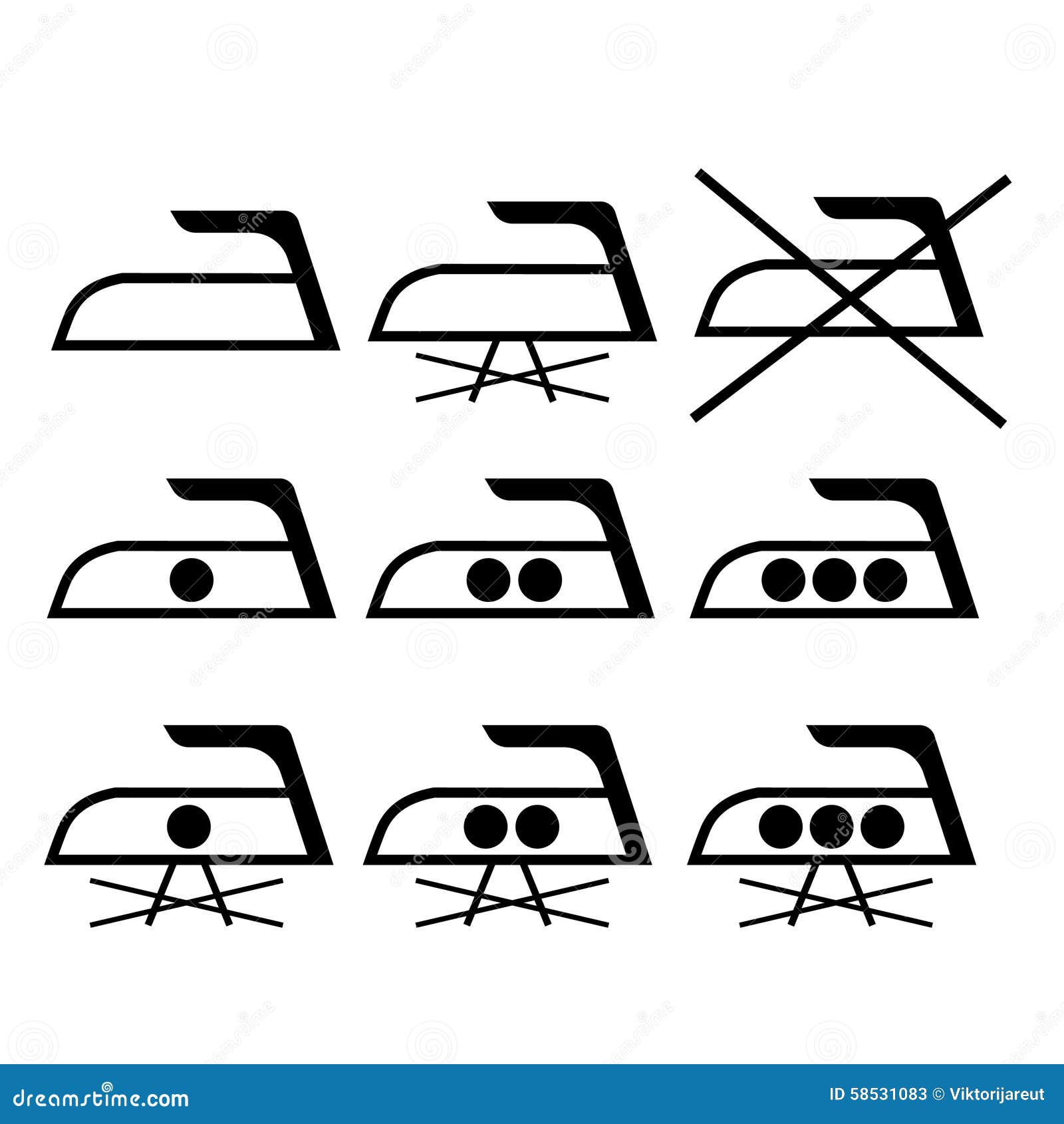 Symboles repassants illustration stock. Illustration du vapeur - 58531083