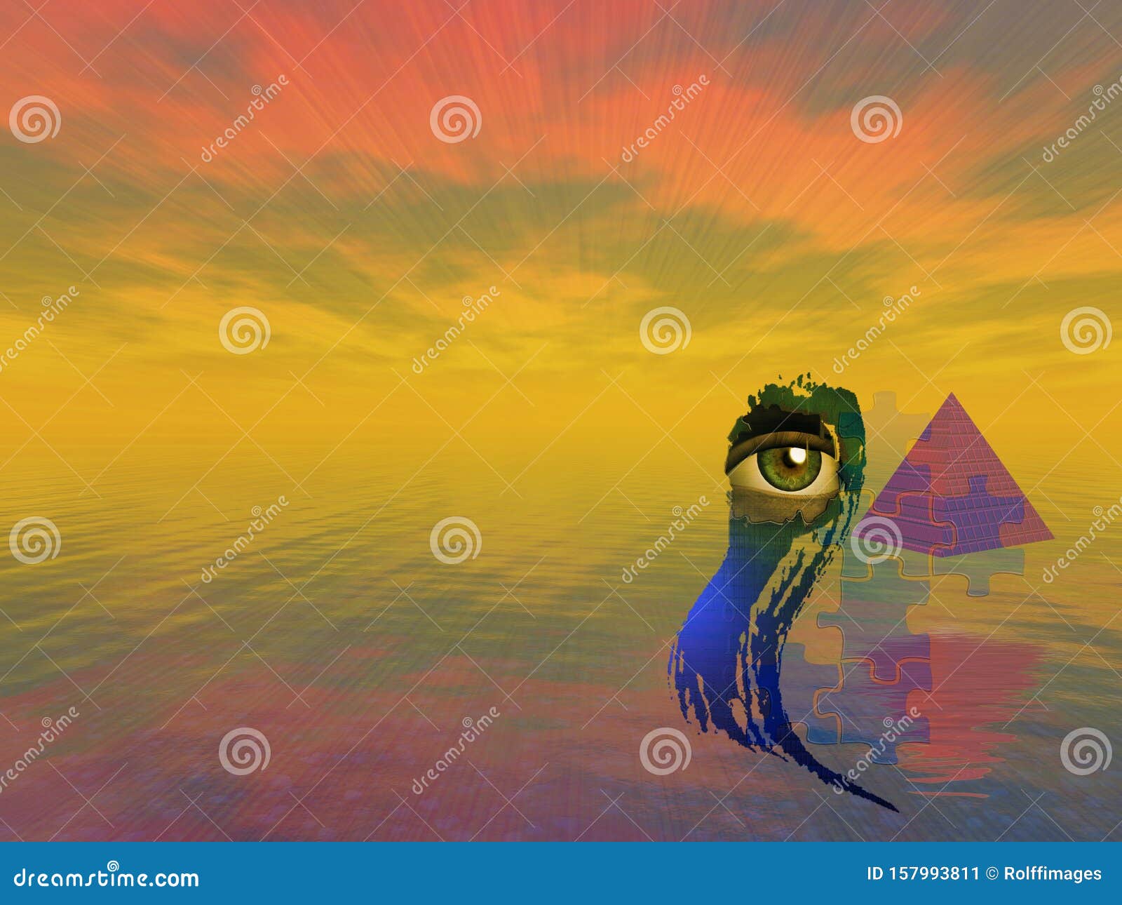 Symbolic Pyramid Graphics With The All-seeing Eye Vector Illustration ...