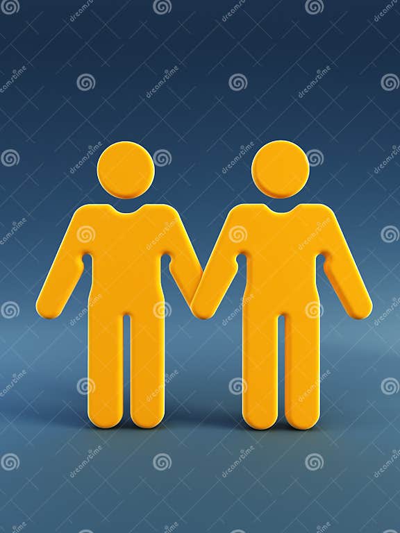 Symbolic couple stock illustration. Illustration of couple - 2594688