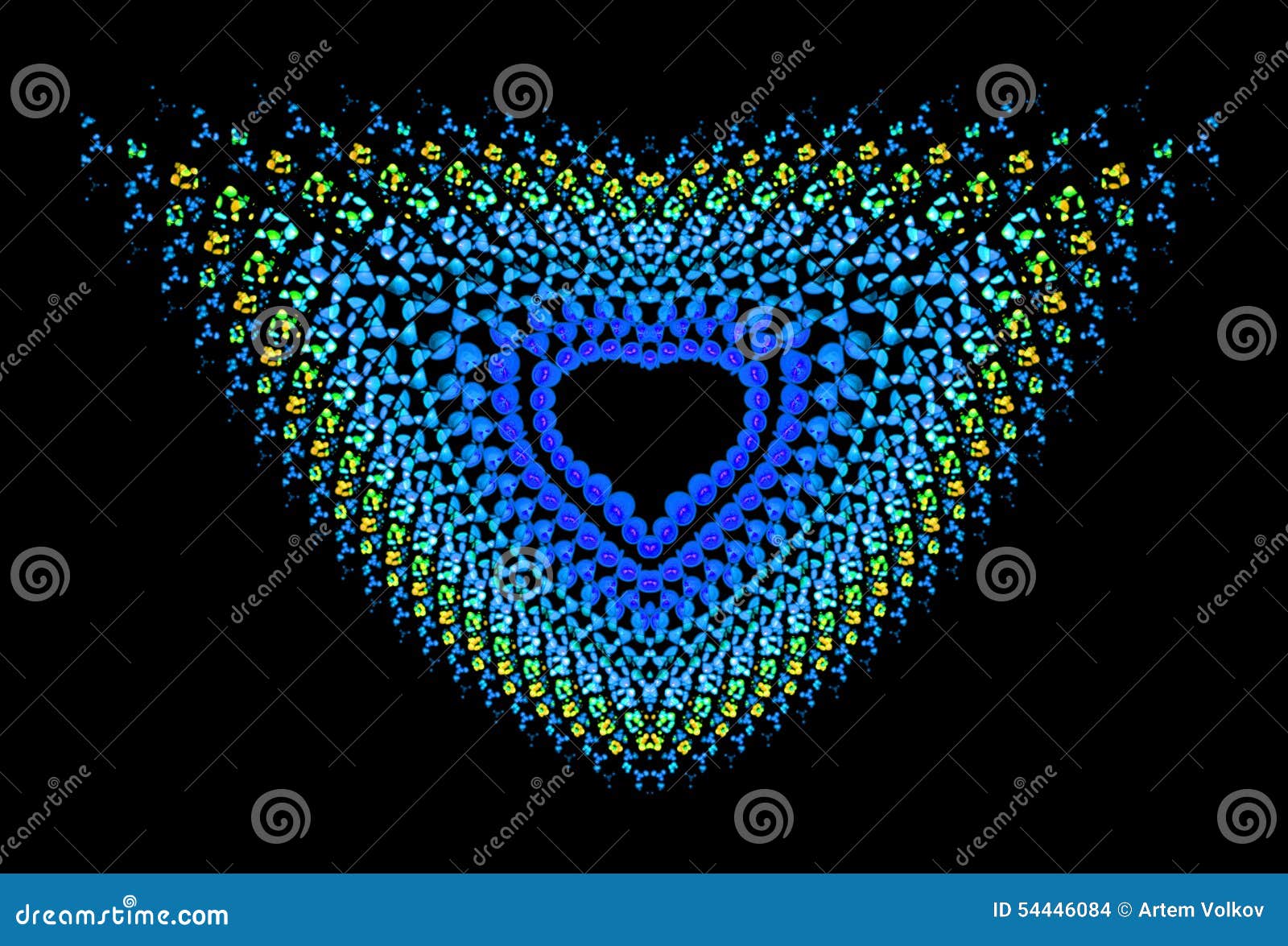 Symbolic Diamond Heart-shaped Stock Illustration - Illustration of ...